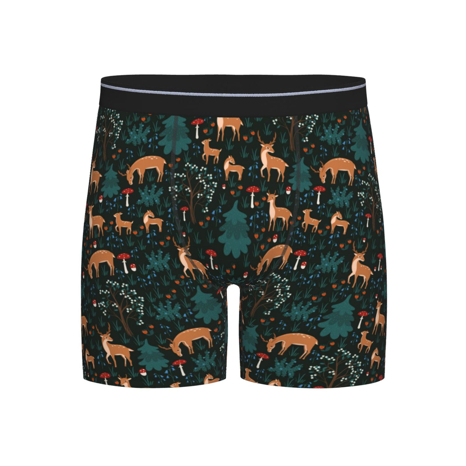 Easygdp Deers In The Forest Men's Boxer Briefs Men’s Underwear Boxer ...