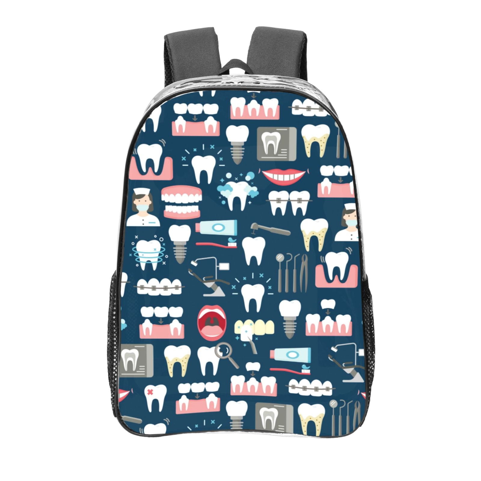 Easygdp Dental Clear Backpack, Transparent Bookbag for School for Women ...