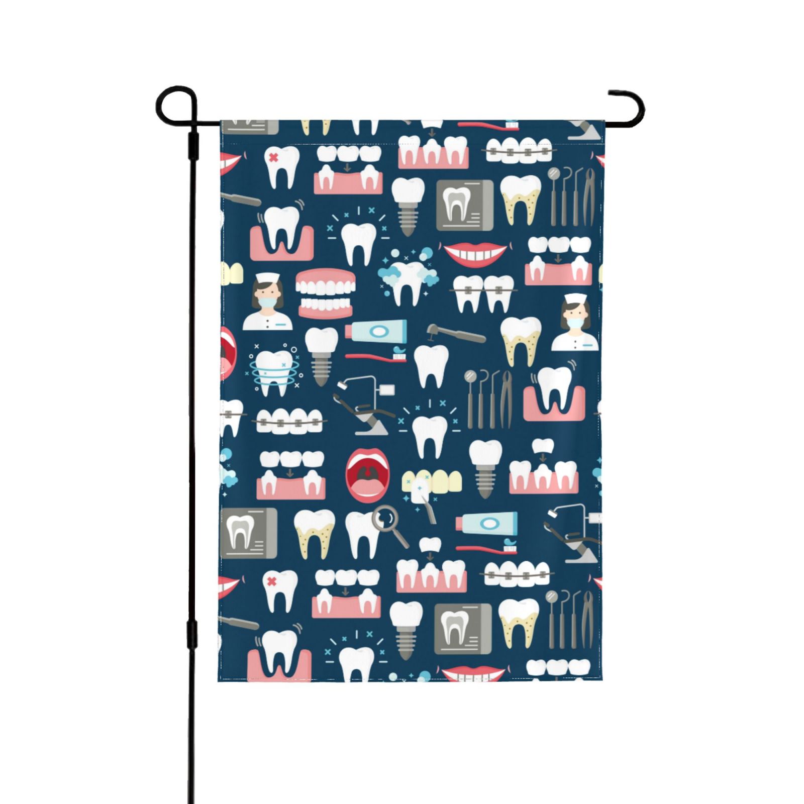 Easygdp Dental Garden Flag Yard Flag Welcome Flag, Double-Sided ...