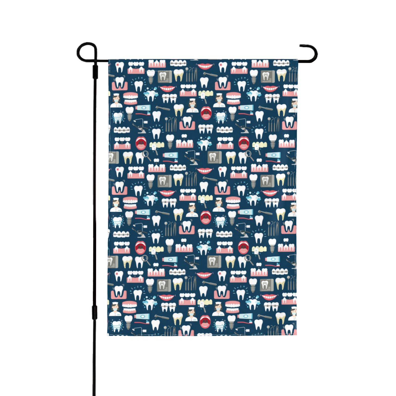Easygdp Dental Seamless Garden Flag Yard Flag Welcome Flag, Double ...