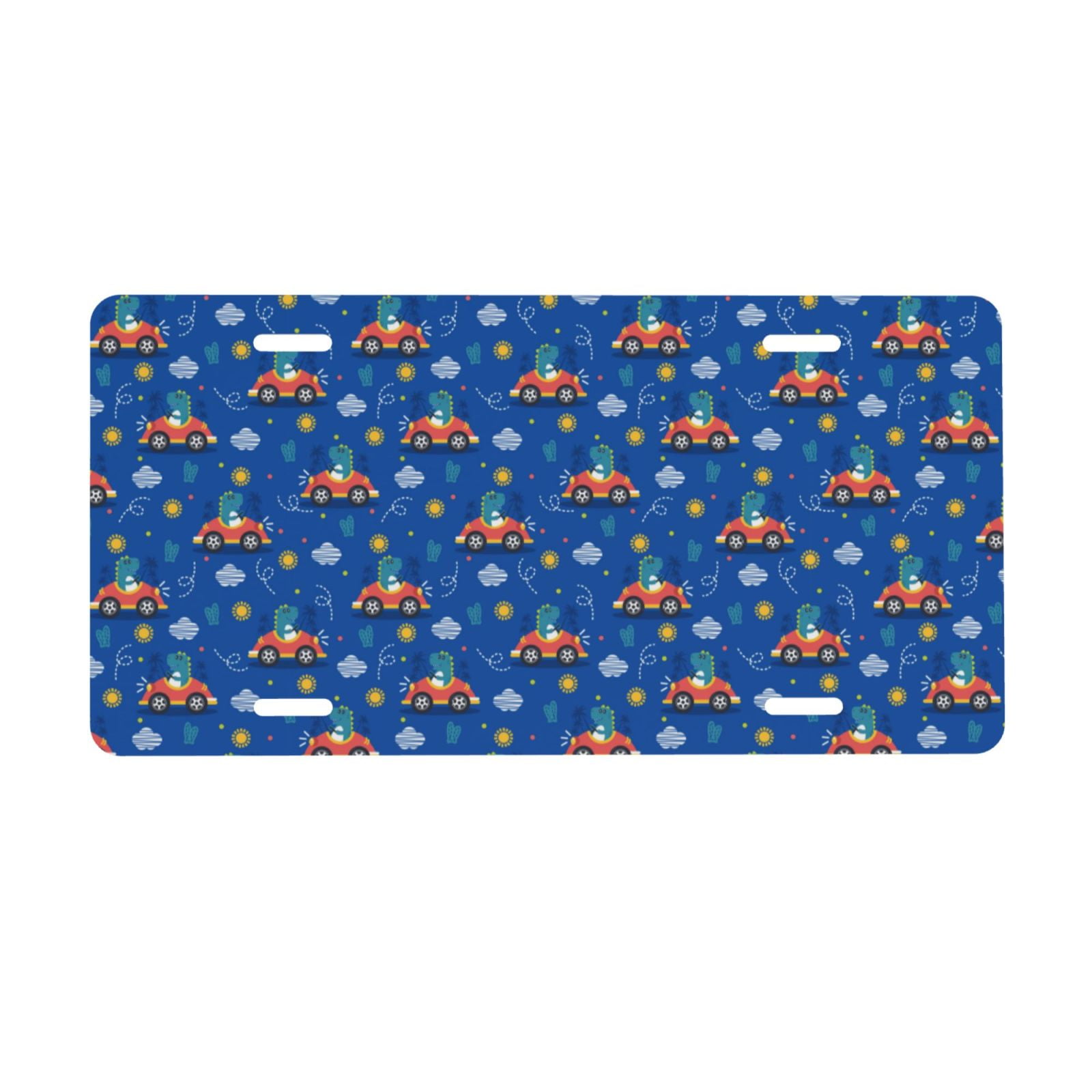 Easygdp Dinosaur Driving License Plate Car Front License Plate Car ...