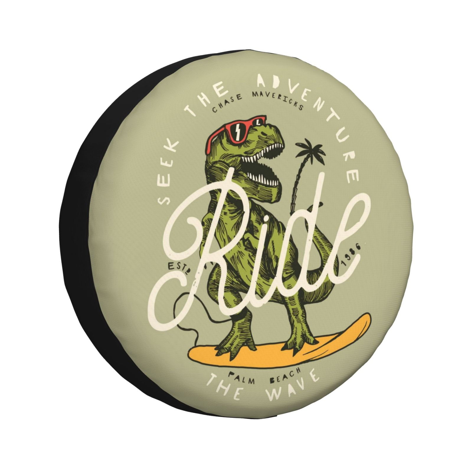 Easygdp Dinosaur Wheel Sun Guard, Spare Tire Cover,Universal Trailer ...