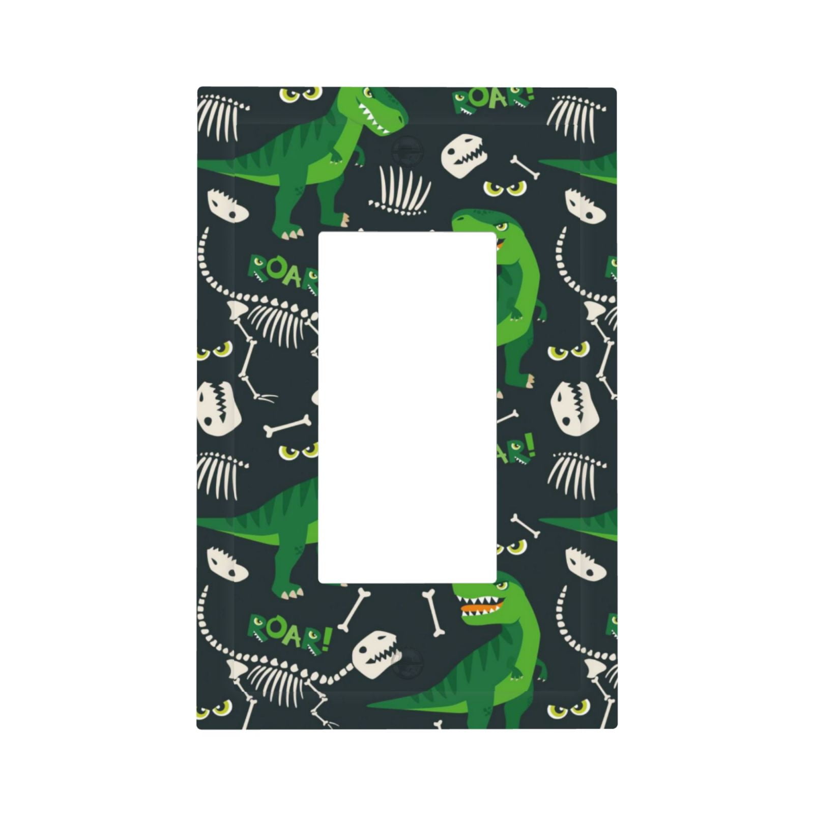 Easygdp Dinosaur and Bone Decorator Light Switch or Receptacle Outlet ...
