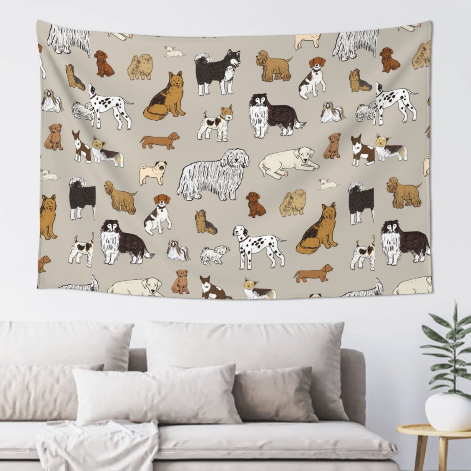 Easygdp Dog Animal Tapestry Wall Hanging, Wall Tapestries for Bedroom ...
