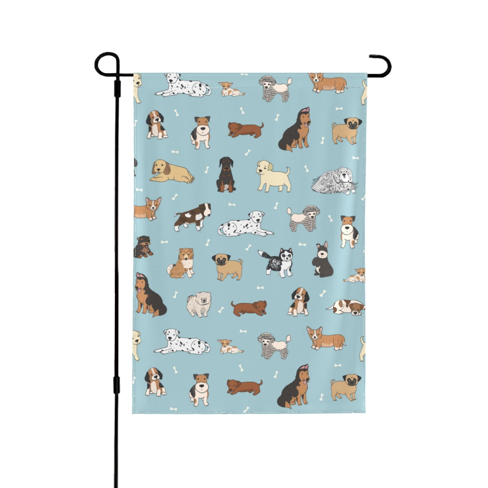 Easygdp Dog Pets Garden Flag Yard Flag Welcome Flag, Double-Sided ...
