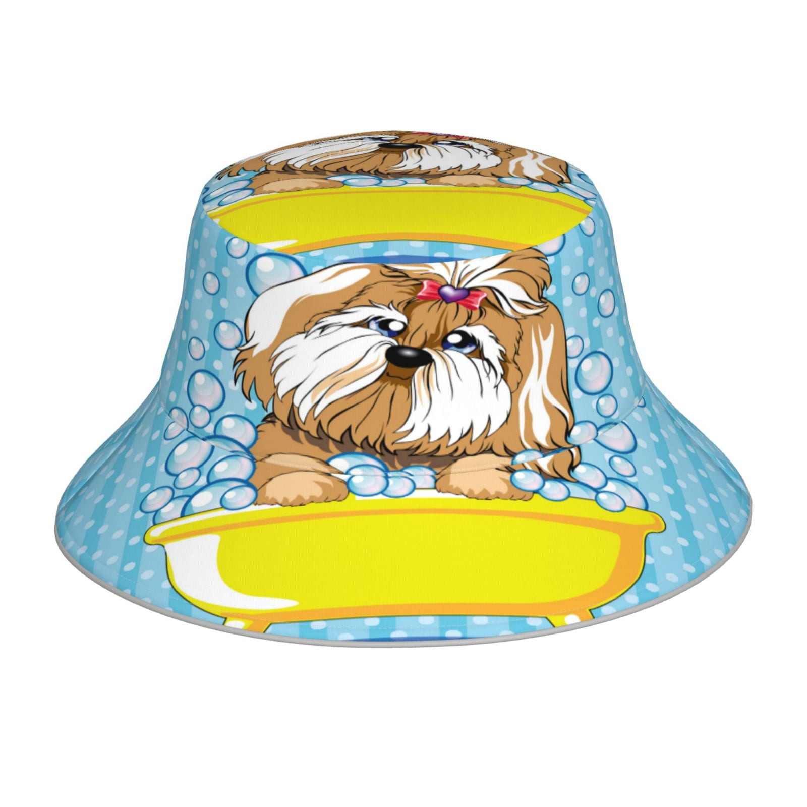 Easygdp Dog Takes a Bath in the Bathtub Double-Sided Reflective ...