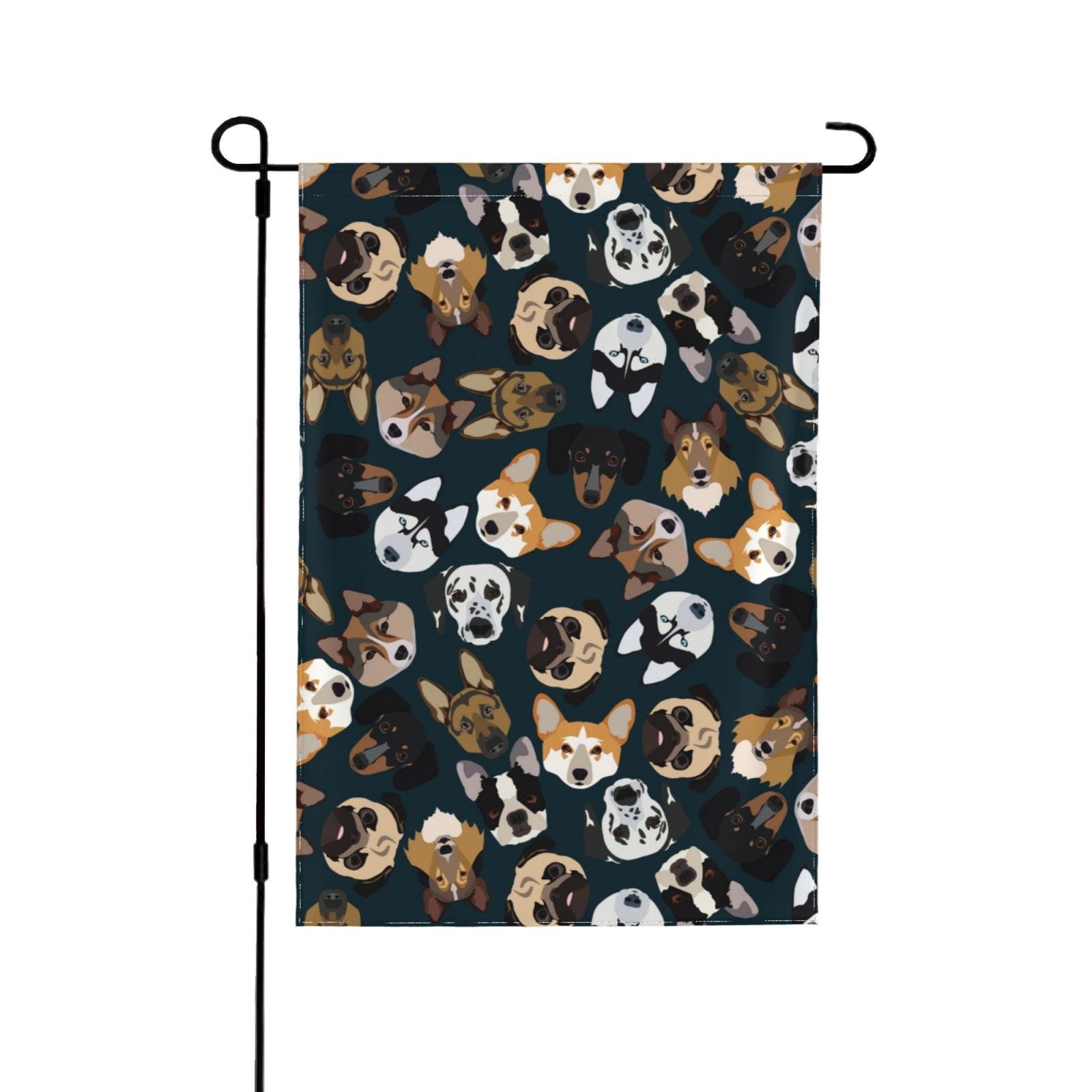Easygdp Dogs Garden Flag Yard Flag Welcome Flag, Double-Sided, Weather ...