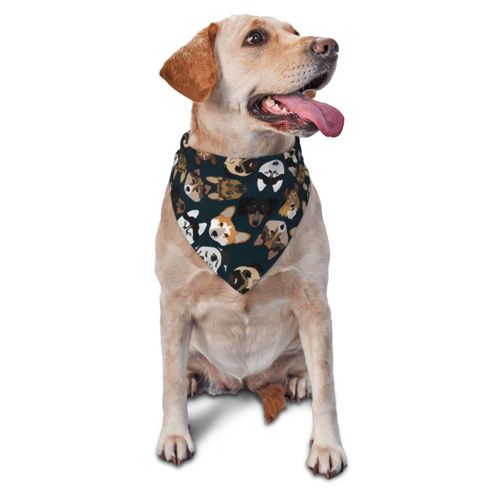 Easygdp Dogs Pet Scarf, Dog Triangle Scarf, Printing Dog Bib ...