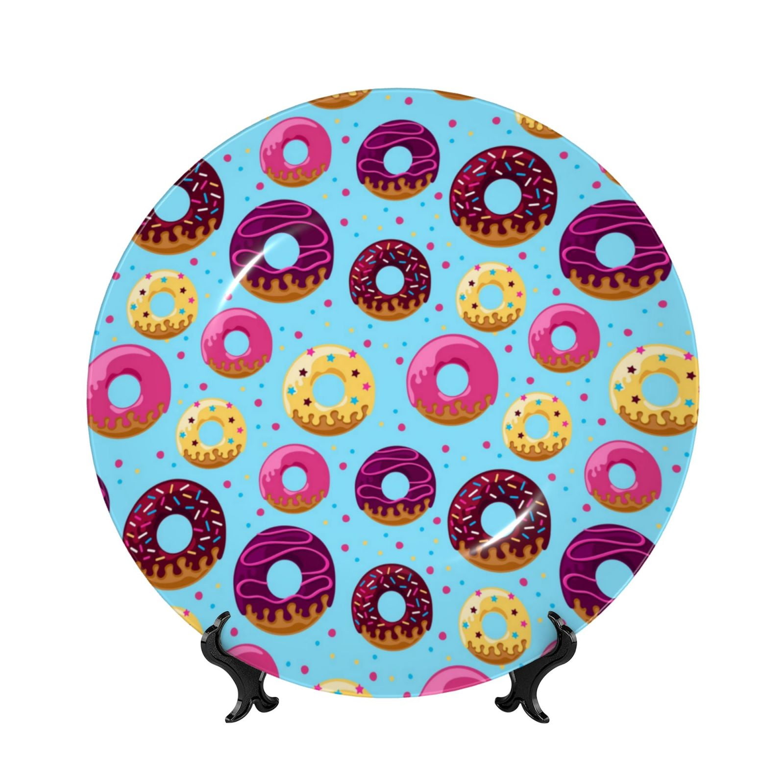 Easygdp Donuts Bone China Decorative Plate Ceramic Dinner Plates Art ...