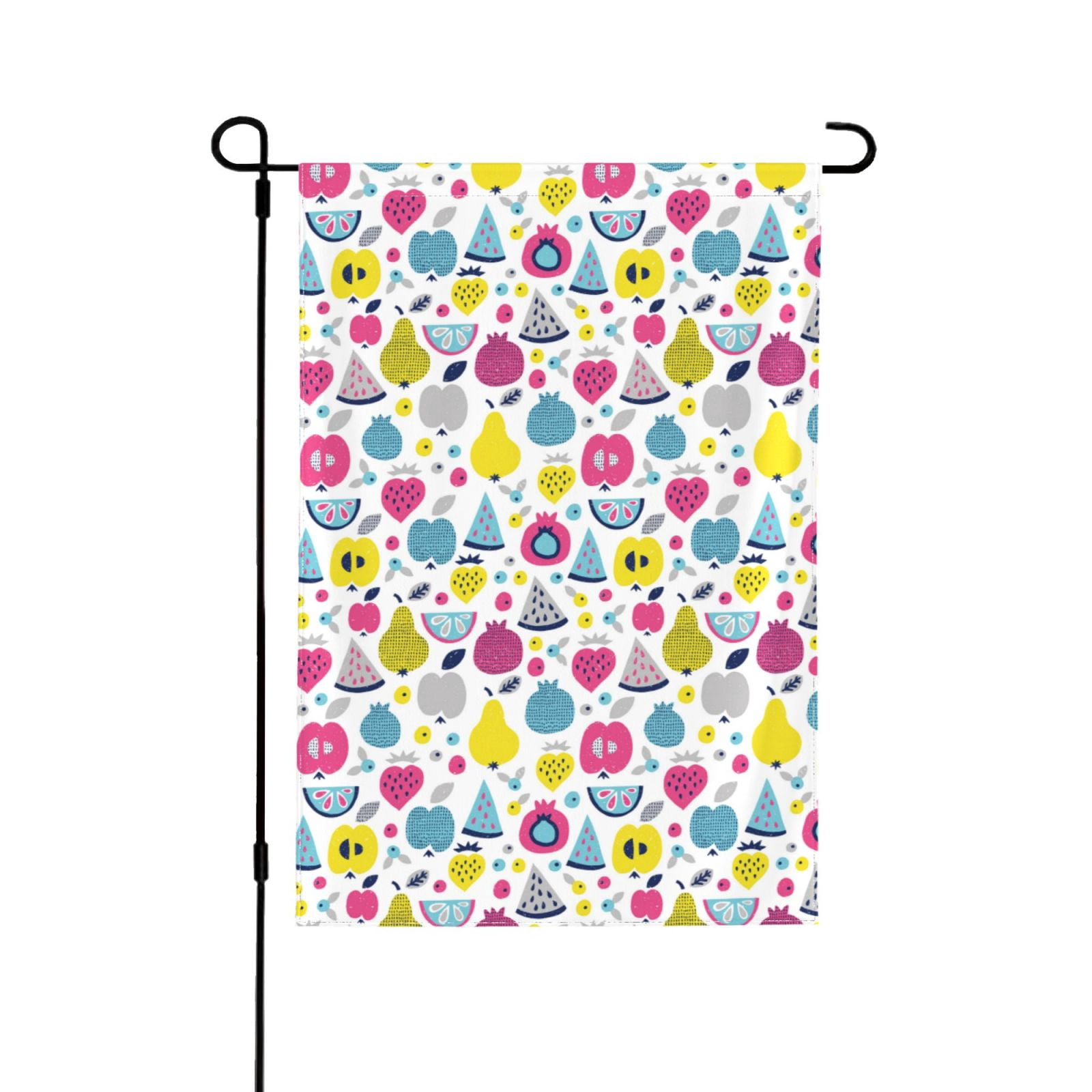 Easygdp Doodle Fruits Garden Flag Yard Flag Welcome Flag, Double-Sided ...