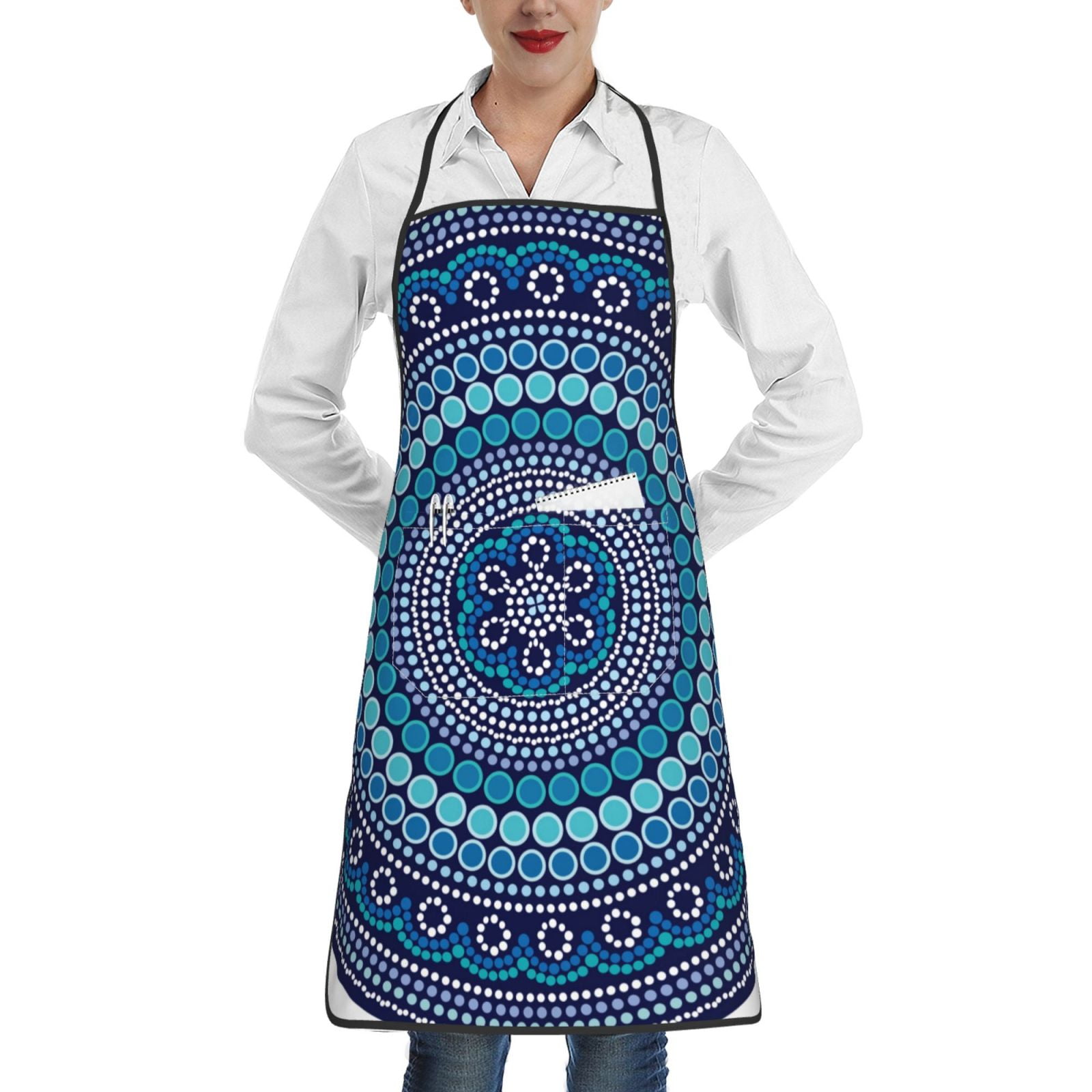 Easygdp Dot Painting Apron Waterdrop Resistant with 2 Pockets,Oil ...