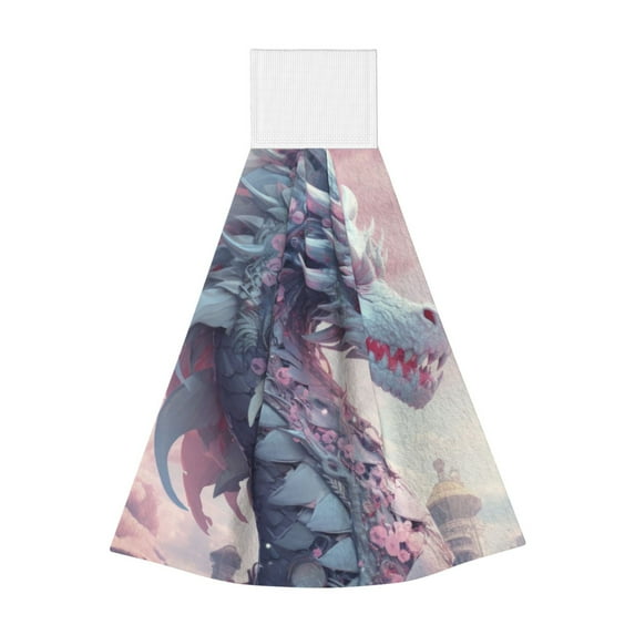 Easygdp Dragon1 Kitchen Hand Towels Hanging Tie Towels Fast Drying Dish ...