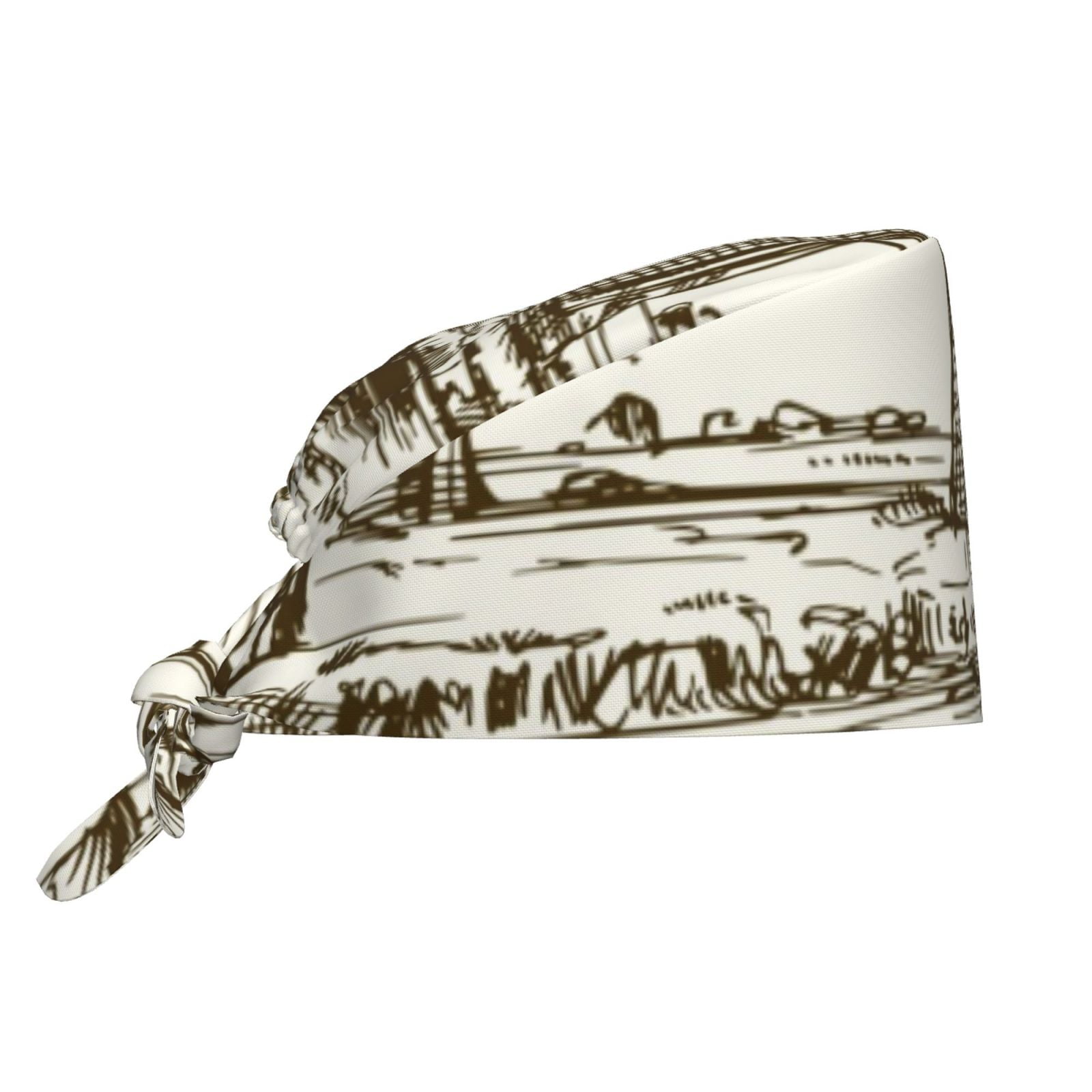 Easygdp Dutch Windmill Men Women Adjustable Cap Working Hat Tie Back ...