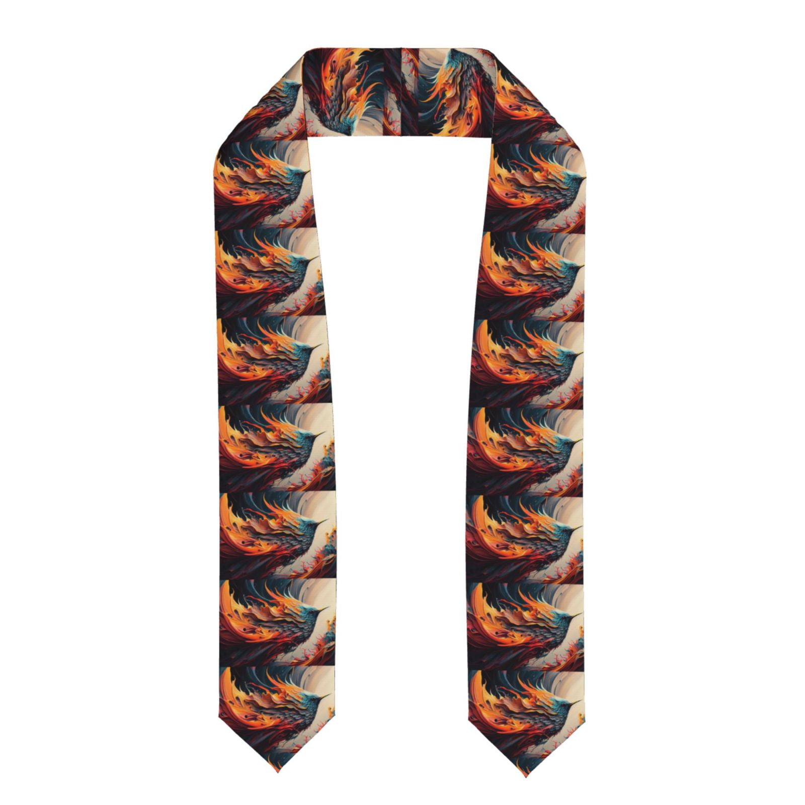 Easygdp Dynamic Fire Bird Art Unisex Adult Graduation Stole Shawl 36 ...
