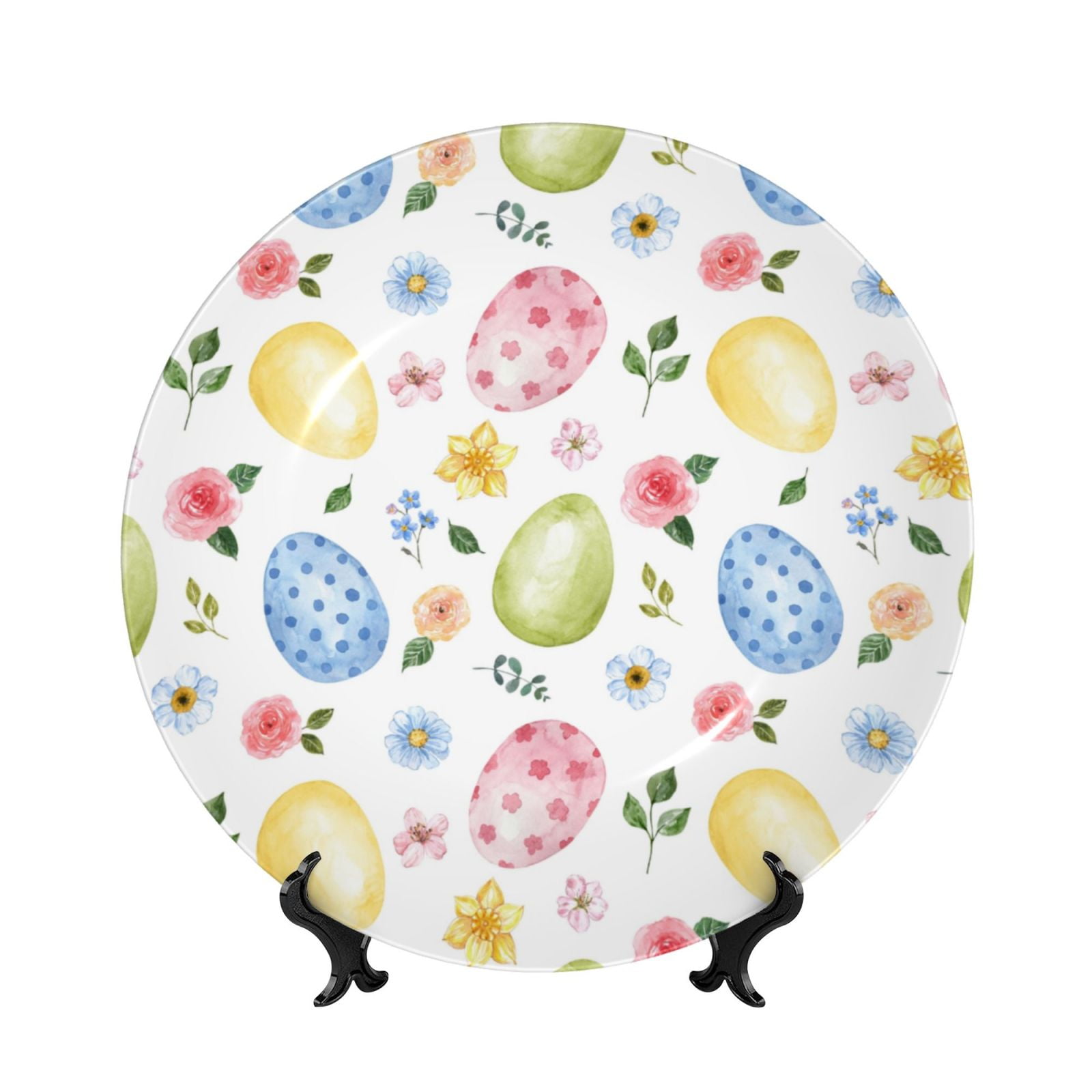 Easygdp Easter Egg3 Bone China Decorative Plate Ceramic Dinner Plates ...