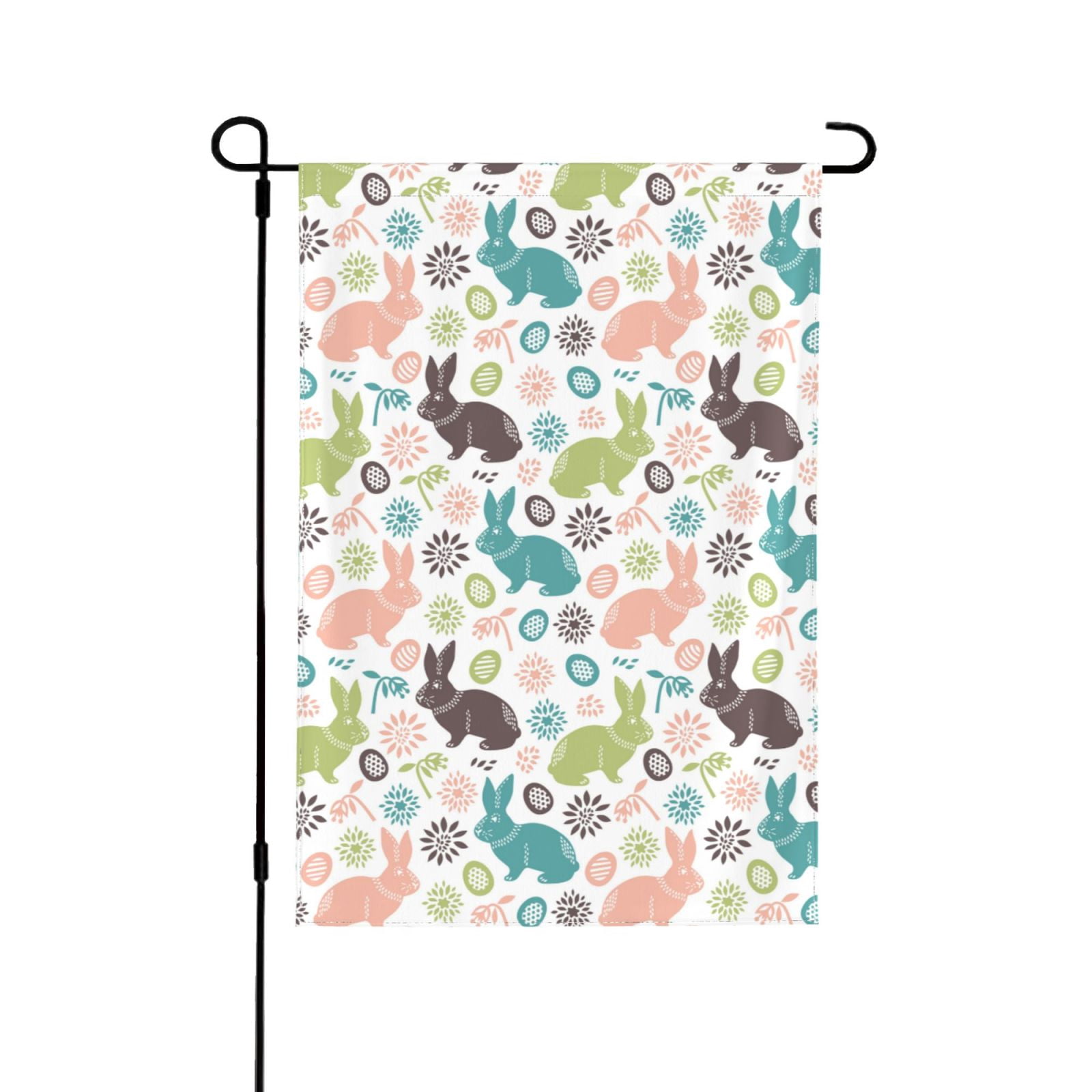 Easygdp Easter Rabbit Garden Flag Yard Flag Welcome Flag, Double-Sided ...