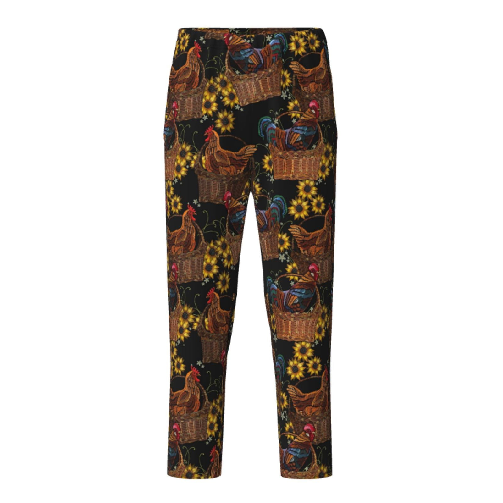 Easygdp Embroidery Chicken Rooster And Sunflowers Boys Girls Pajama ...