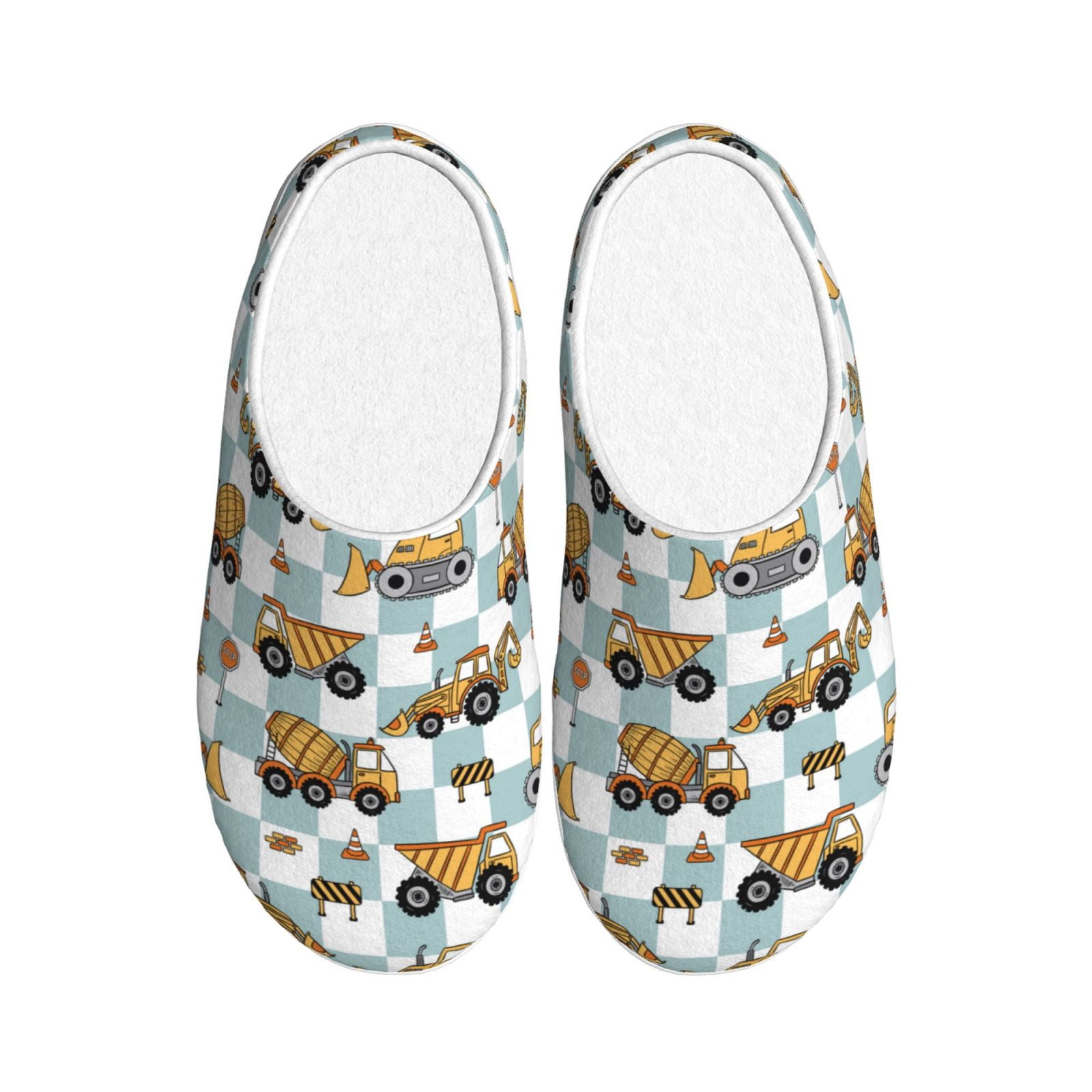 Easygdp Excavator Slippers for Women Mens Winter Warm Home Slippers ...