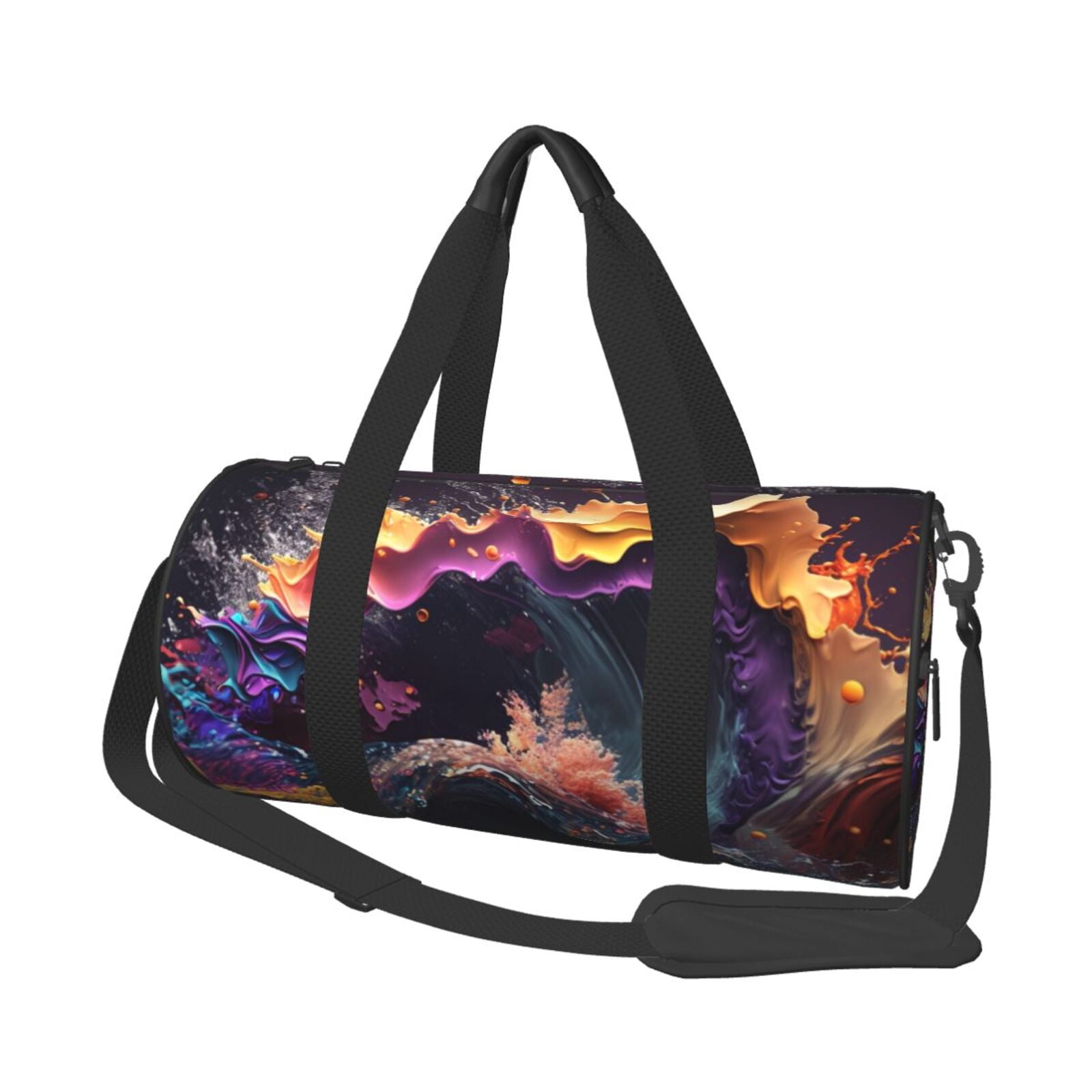 Easygdp Explosive Fluid Splash Art Travel Duffle Bag,Carry on Bag ...