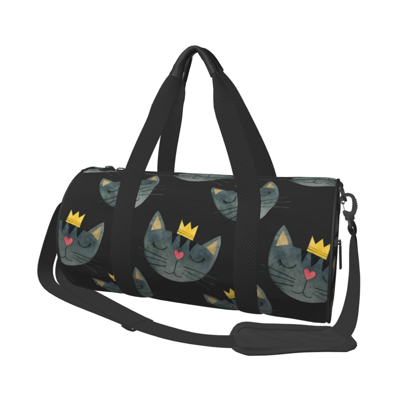 Easygdp Faces Of The Cat Travel Duffle Bag,Carry on Bag Travel Bags Gym ...