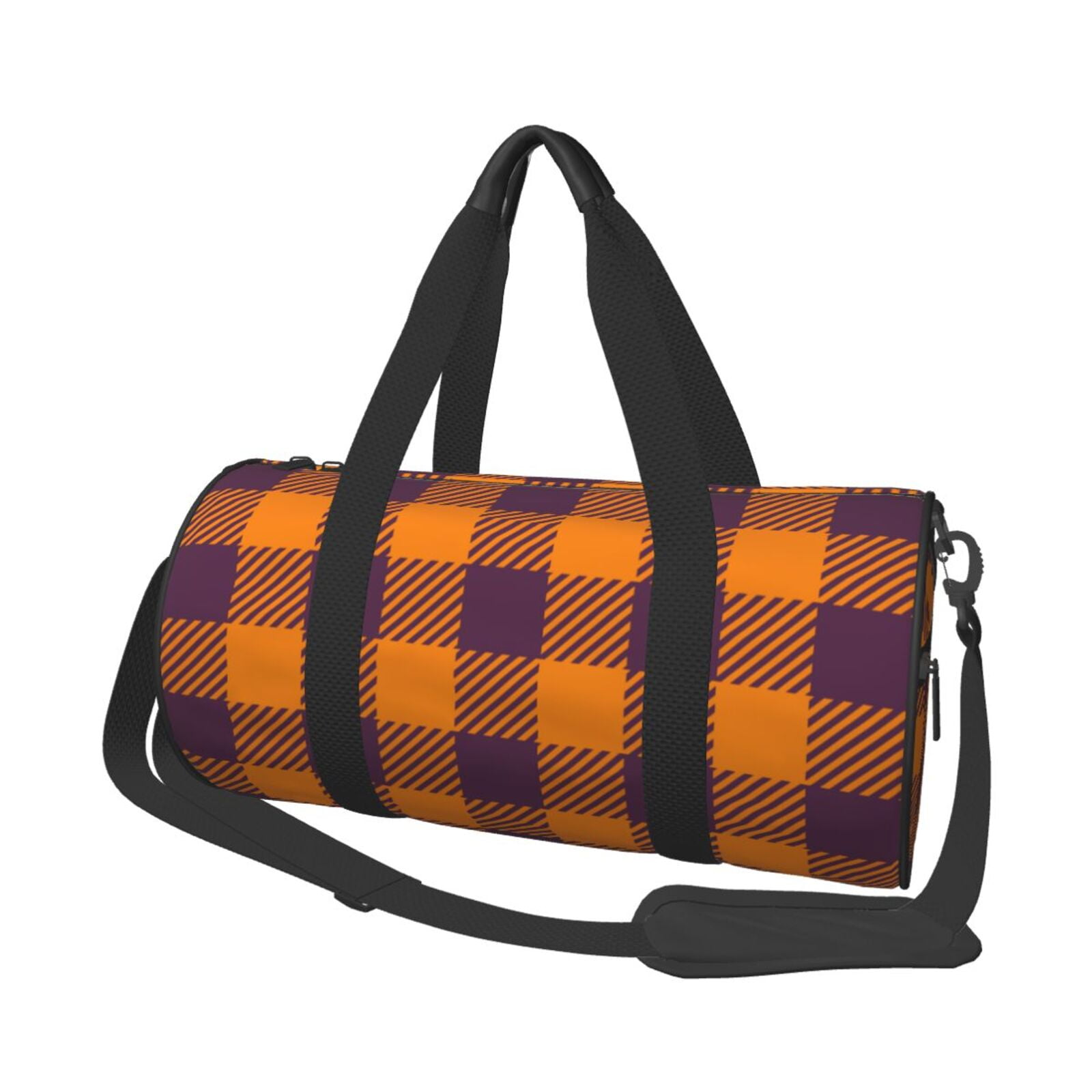 Easygdp Fall Buffalo Plaid Travel Bag, Camping, Weekend, Carry On ...