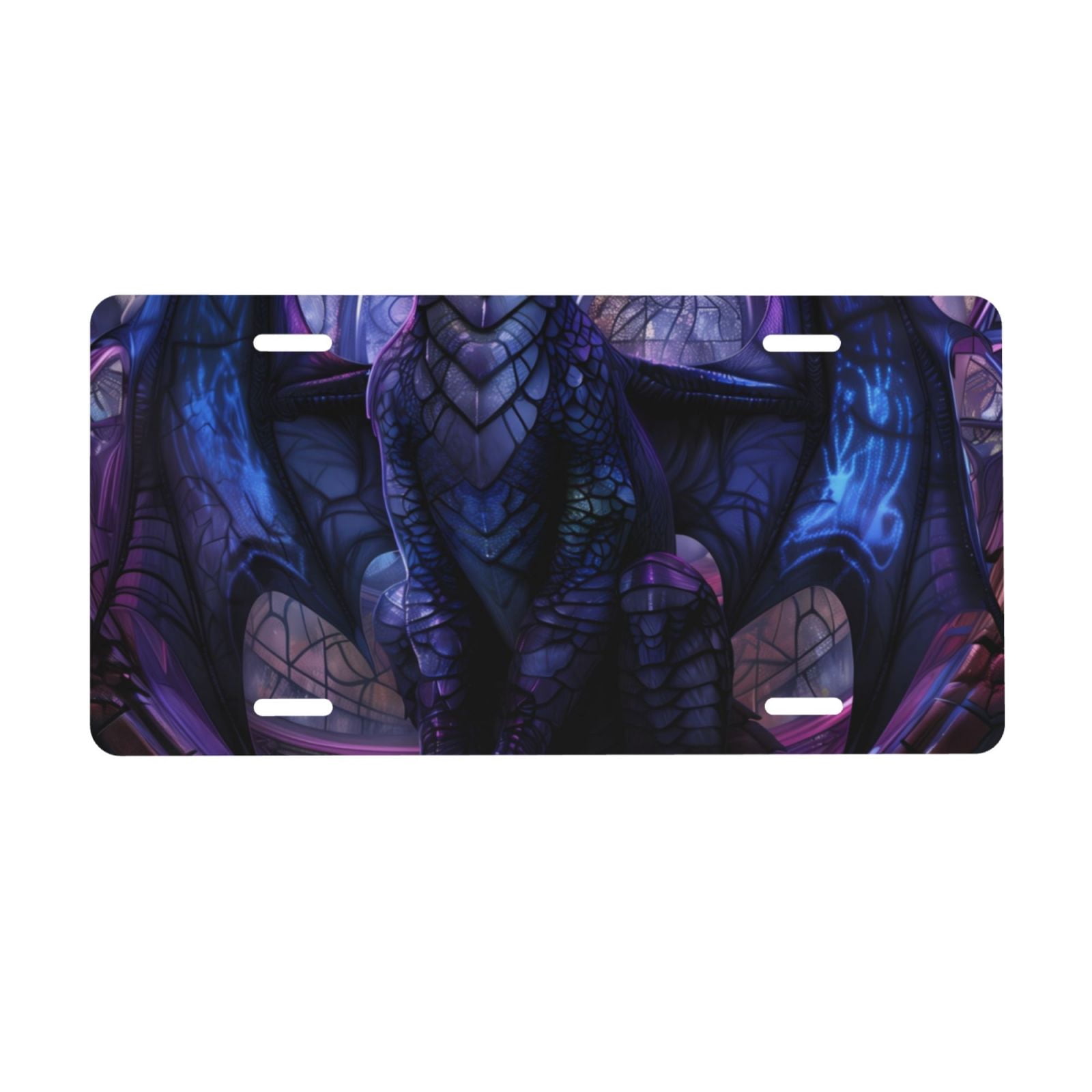 Easygdp Fantasy Dragon In Cathedral License Plate Car Front License ...