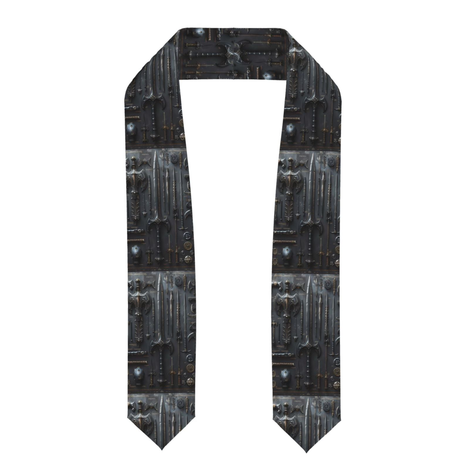 Easygdp Fantasy Medieval Weaponry Unisex Adult Graduation Stole Shawl ...