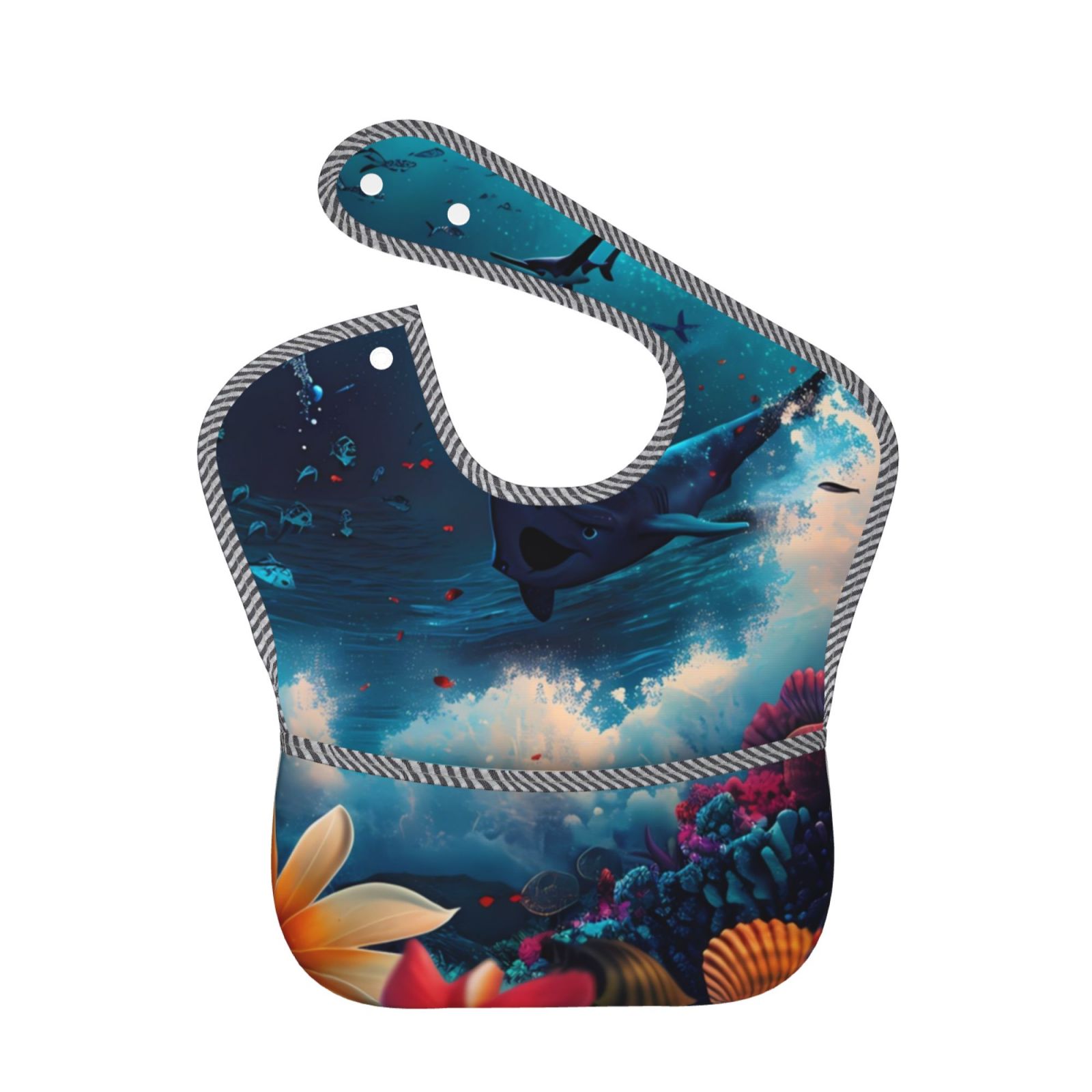 Easygdp Fantasy Underwater Adventure Bibs For Babies, Baby Bibs for ...