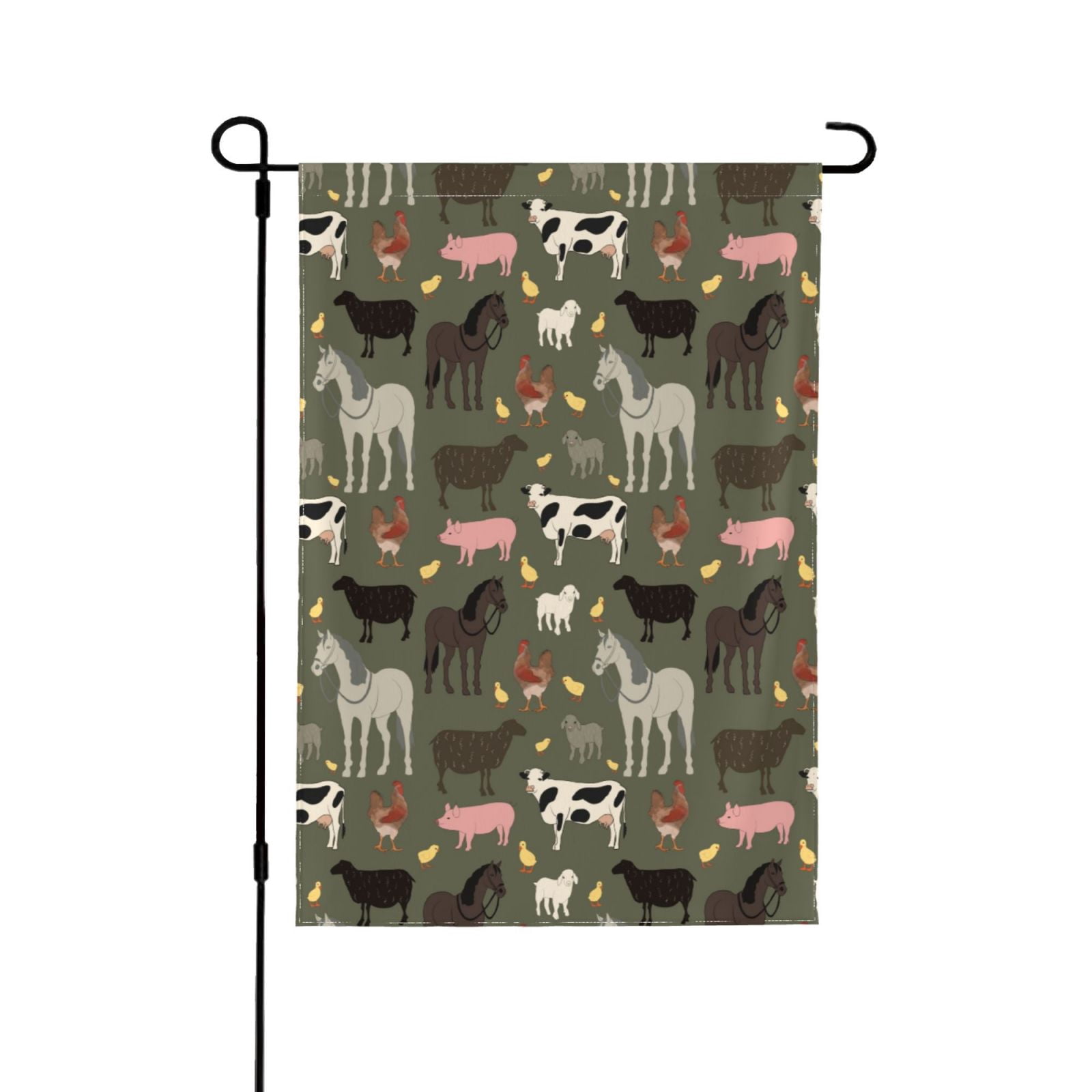Easygdp Farm Animals Garden Flag Yard Flag Welcome Flag, Double-Sided ...