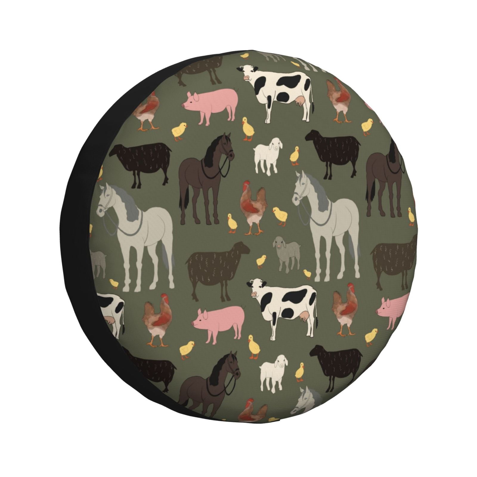 Easygdp Farm Animals Wheel Sun Guard, Spare Tire Cover,Universal ...