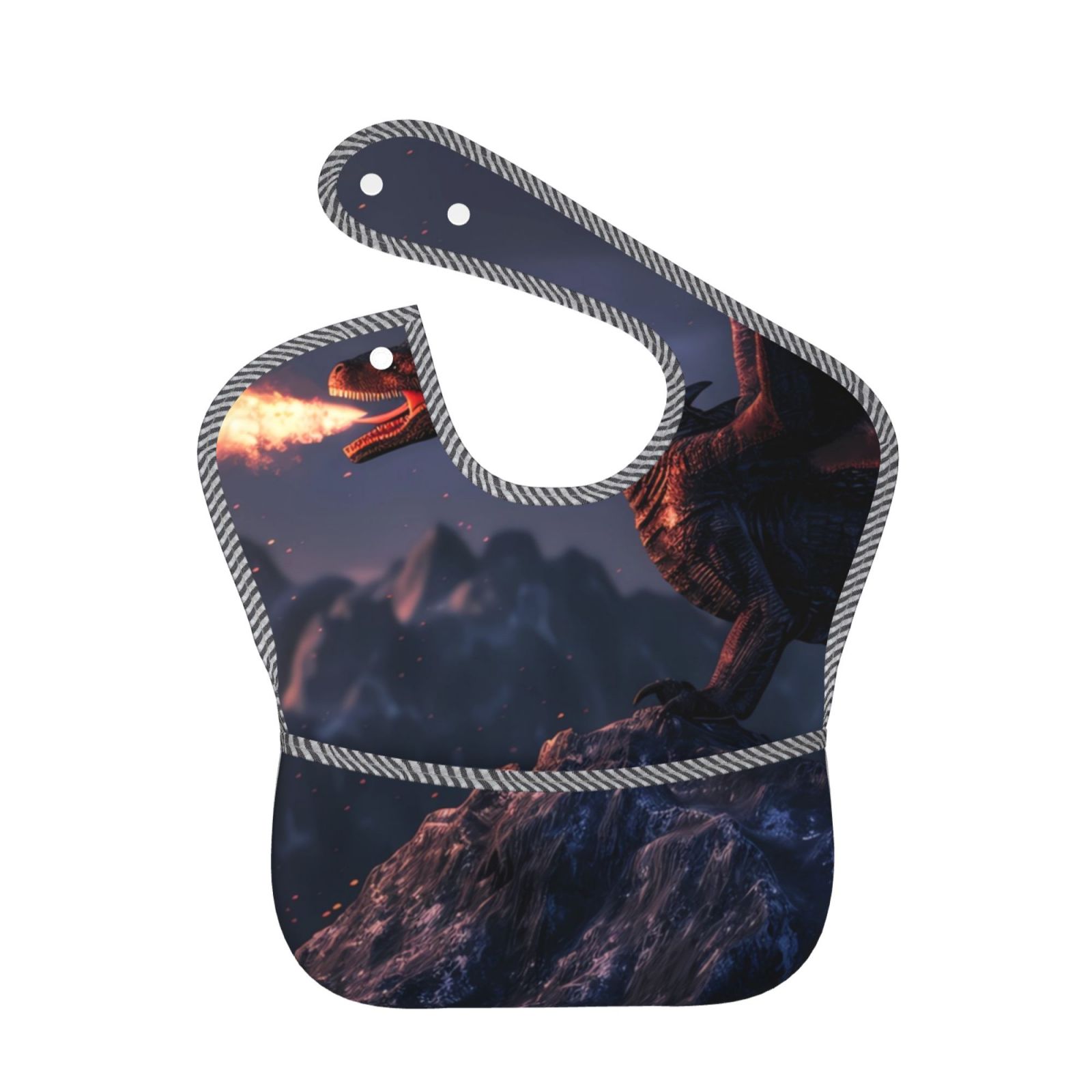 Easygdp Fire Breathing Dragon Twilight Bibs For Babies, Baby Bibs for ...
