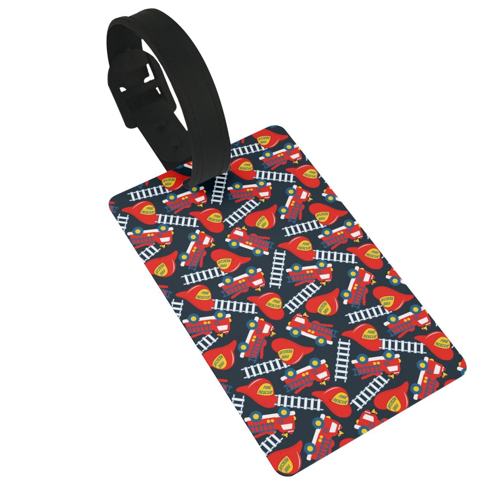 Easygdp Fire Rescue With Red Helmet And Truck Luggage Tags Privacy ...