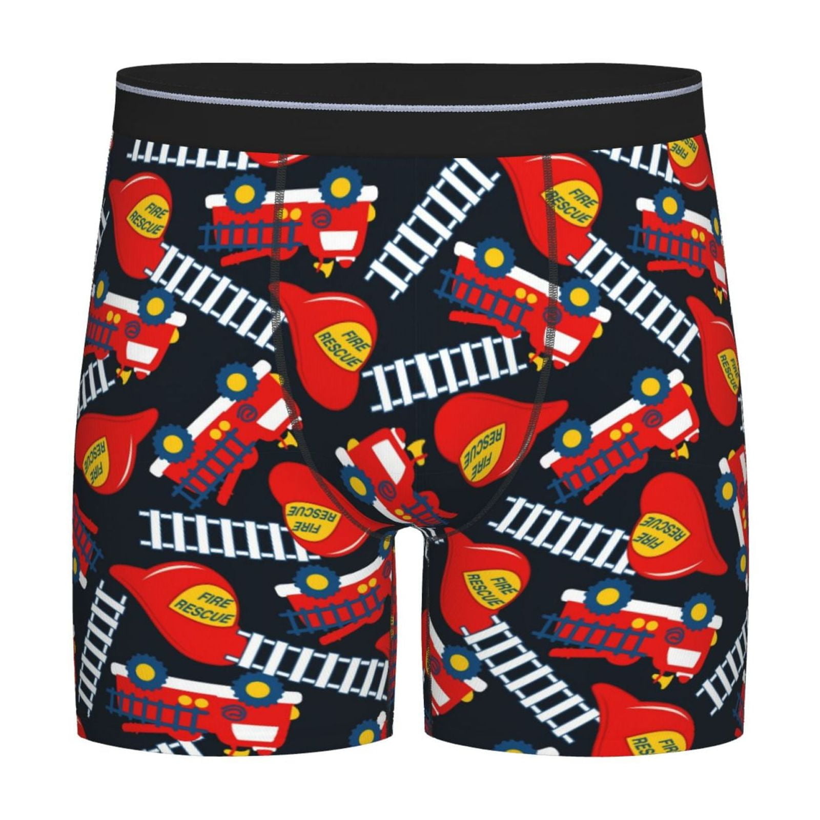 Easygdp Fire Rescue With Red Helmet And Truck Men's Boxer Briefs Men’s ...