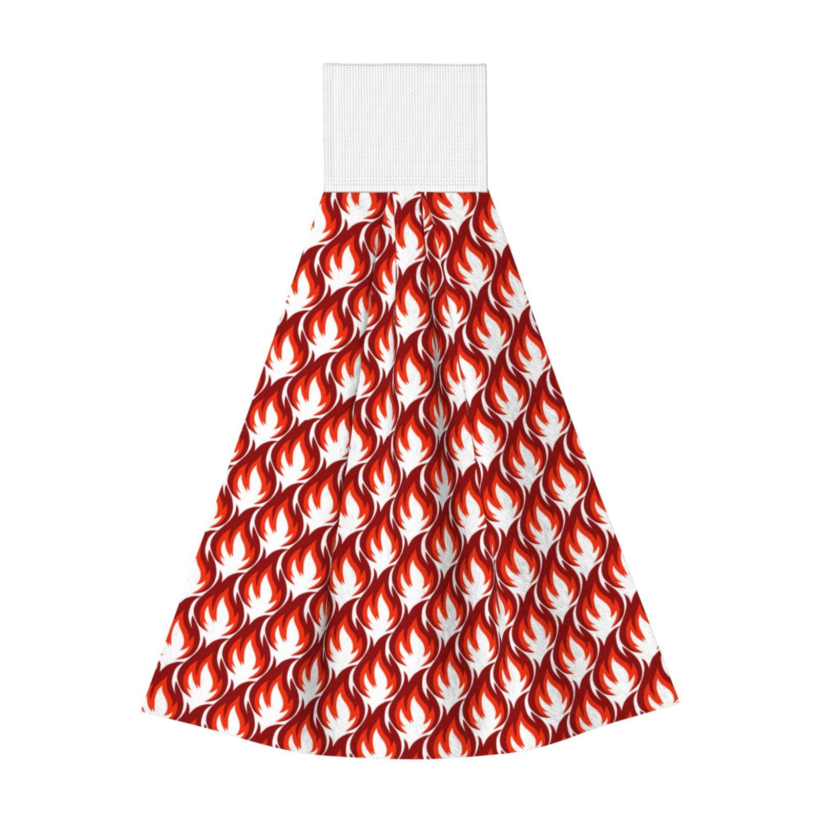 Easygdp Fire Symbols Kitchen Hand Towels Hanging Tie Towels Fast Drying ...