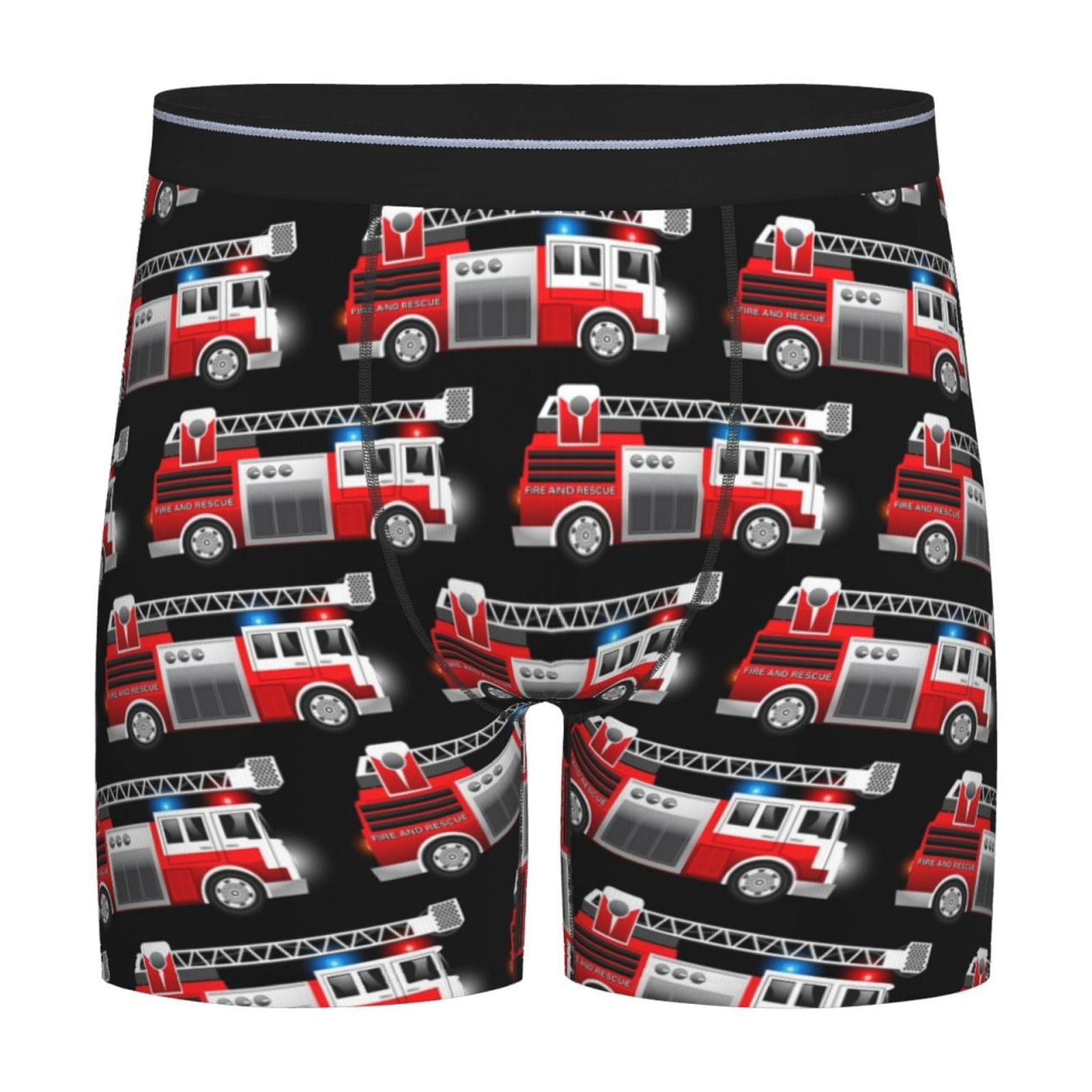 Easygdp Fire and Rescue Truck Men's Boxer Briefs Men’s Underwear Boxer ...