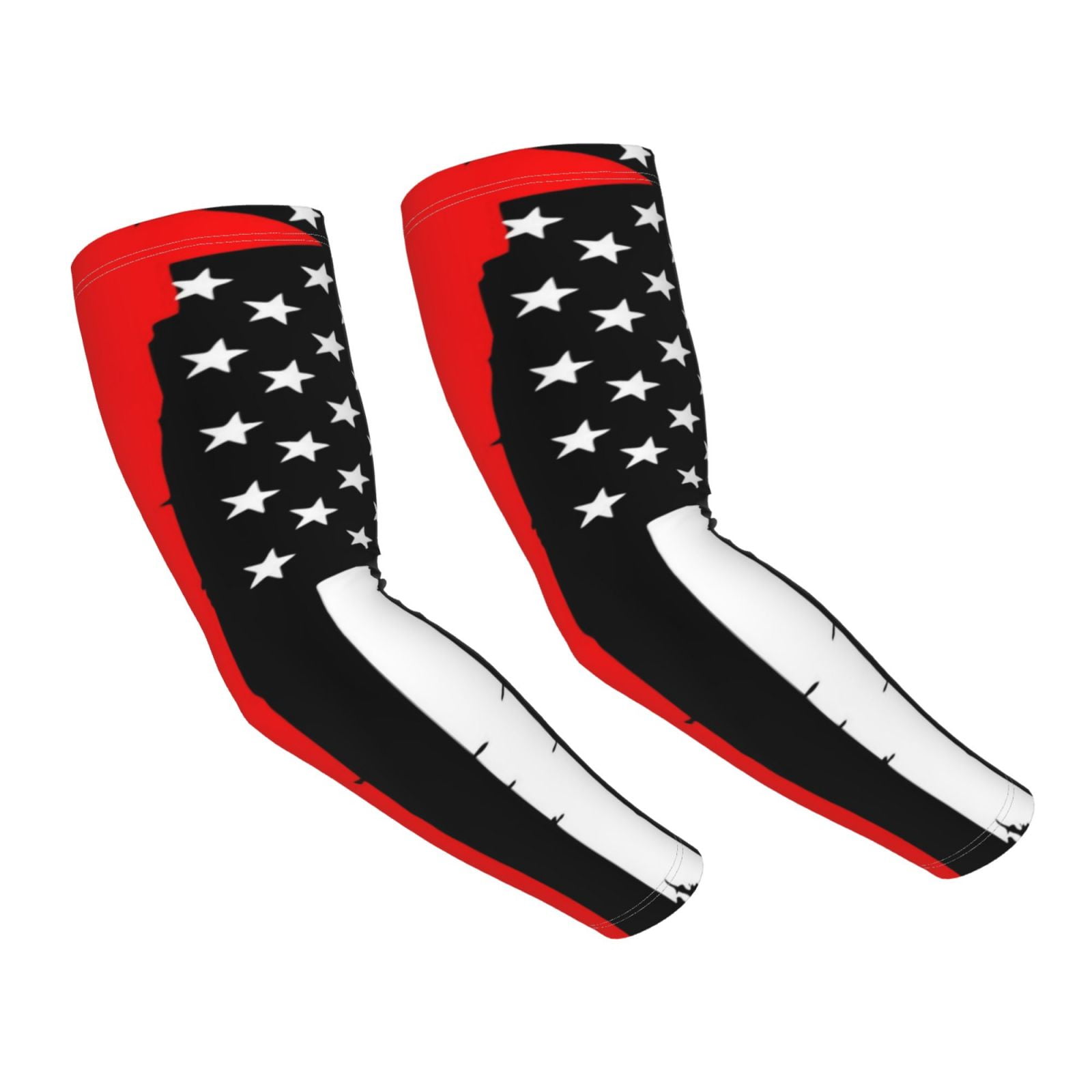 Easygdp Firefighters USA Flag Black And White Flag Adult Ice Silk ...