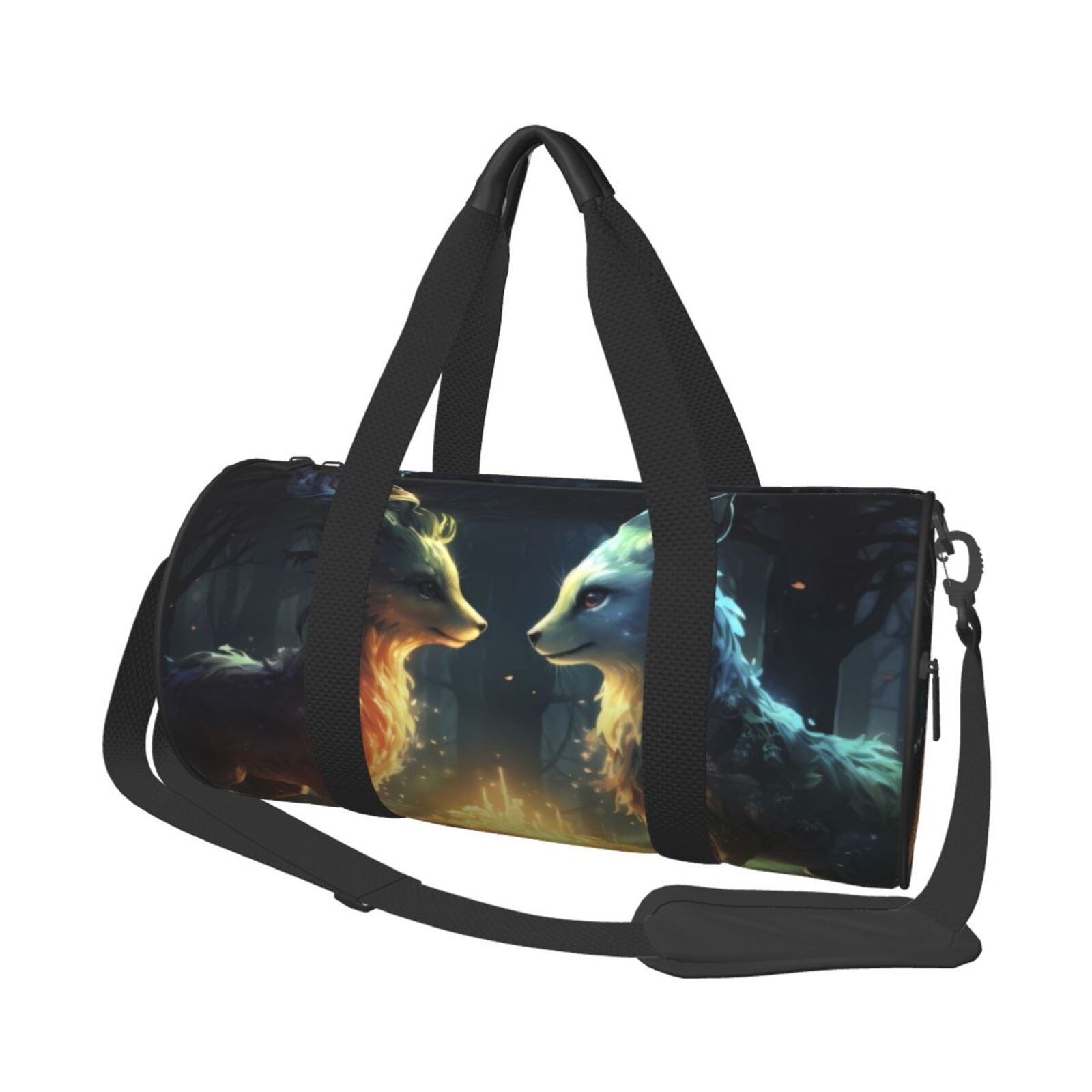 Easygdp Firefly Forest Fox Travel Duffle Bag,Carry on Bag Travel Bags ...