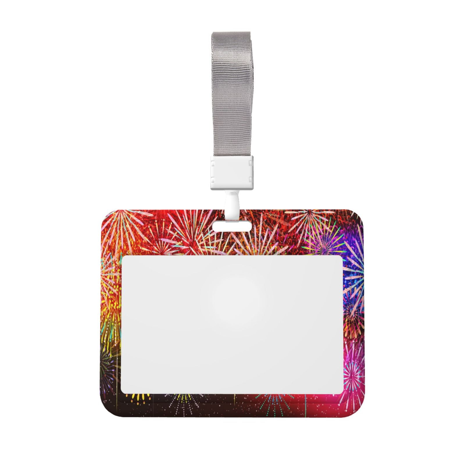 Easygdp Fireworks Card Badge Holder Work Badge Sleeve for Office ...