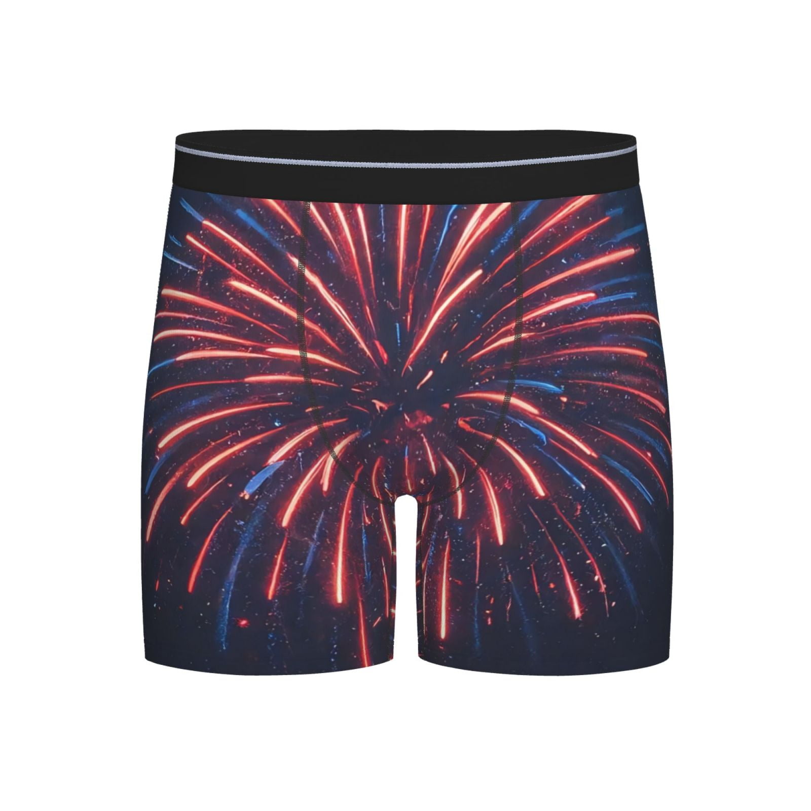 Easygdp Fireworks3 Men's Boxer Briefs Men’s Underwear Boxer Briefs for ...
