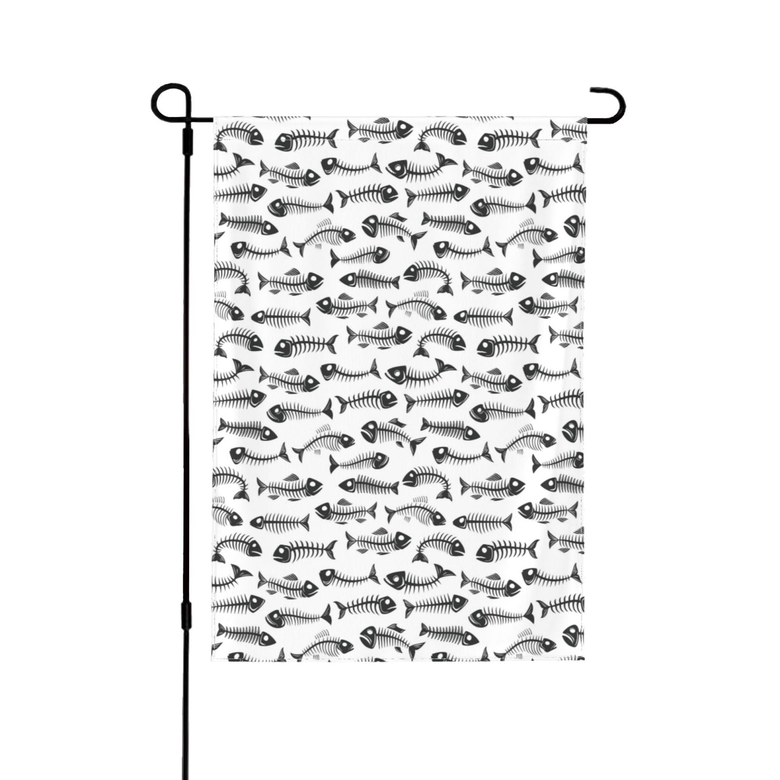 Easygdp Fish Bones Garden Flag Yard Flag Welcome Flag, Double-Sided ...