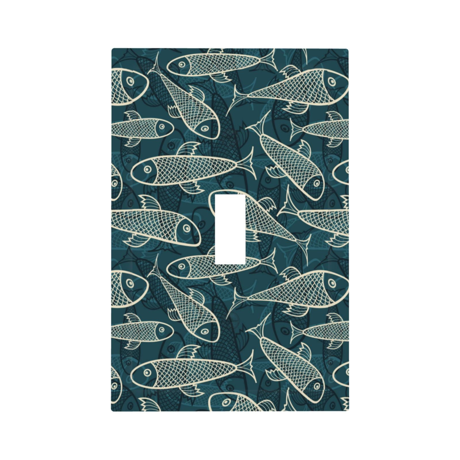 Easygdp Fish Style Decorator Light Switch or Receptacle Outlet Wall ...