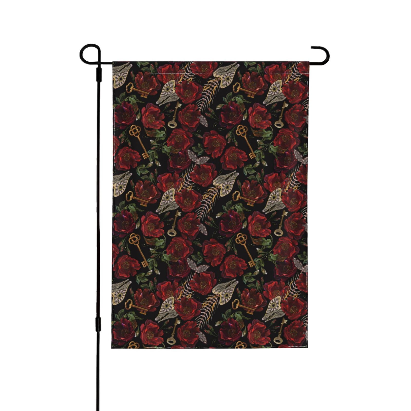 Easygdp Fishbone Rose Garden Flag Yard Flag Welcome Flag, Double-Sided ...
