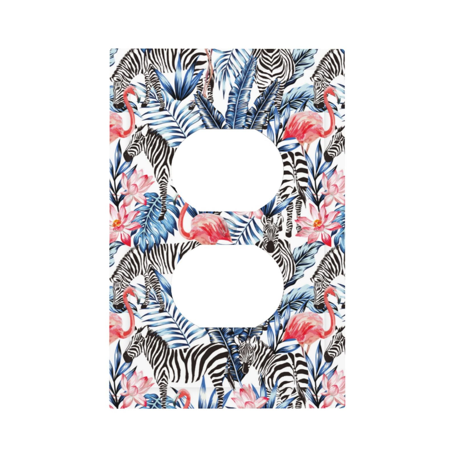 Easygdp Flamingo And Zebra Decorator Light Switch or Receptacle Outlet ...