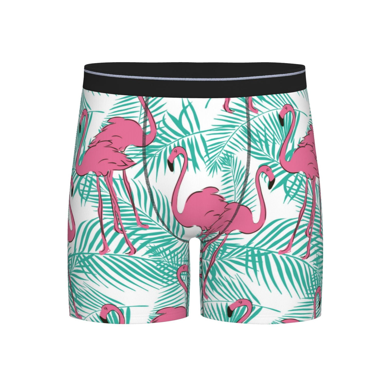 Easygdp Flamingo Men's Boxer Briefs Men’s Underwear Boxer Briefs for ...