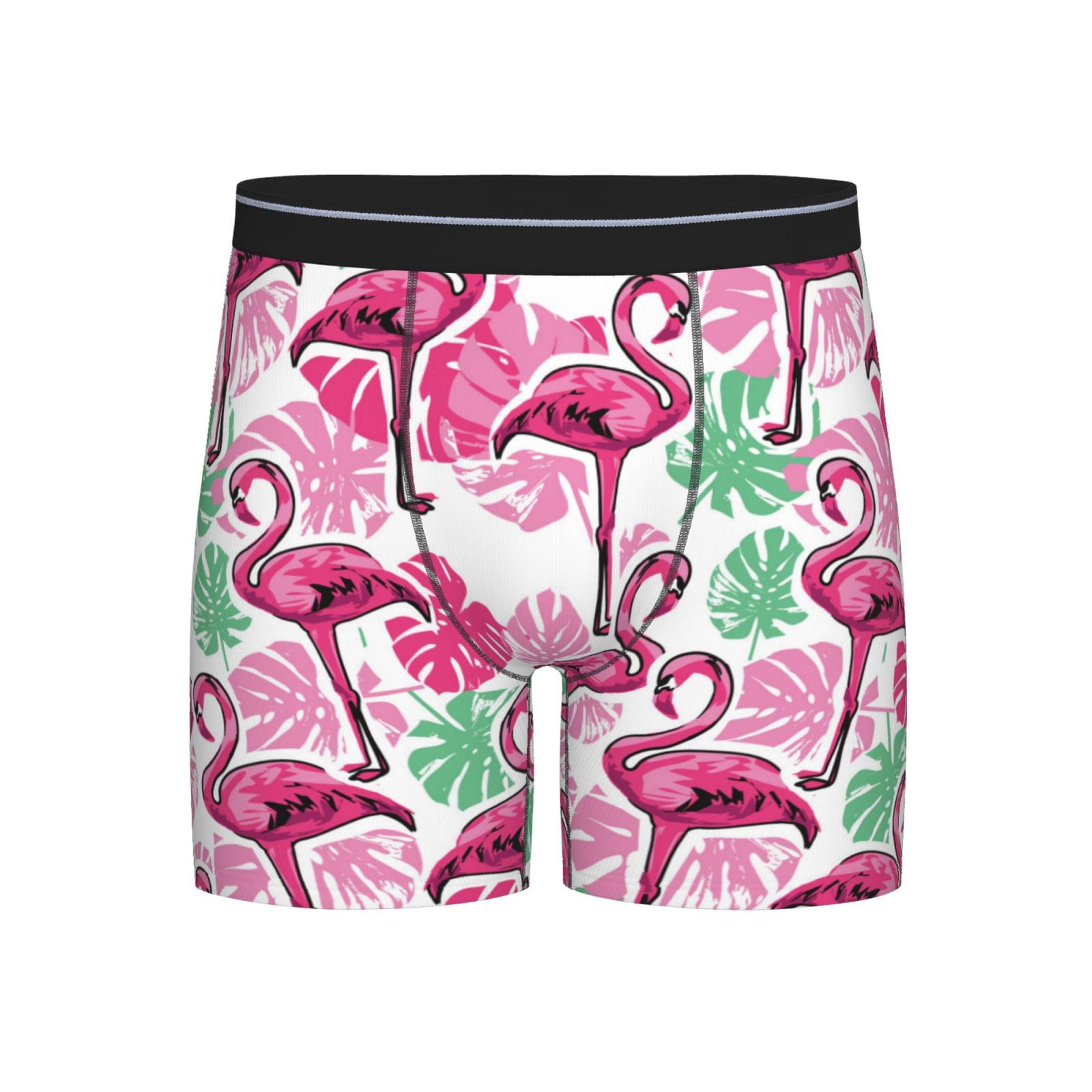 Easygdp Flamingo Men's Boxer Briefs Men’s Underwear Boxer Briefs for ...