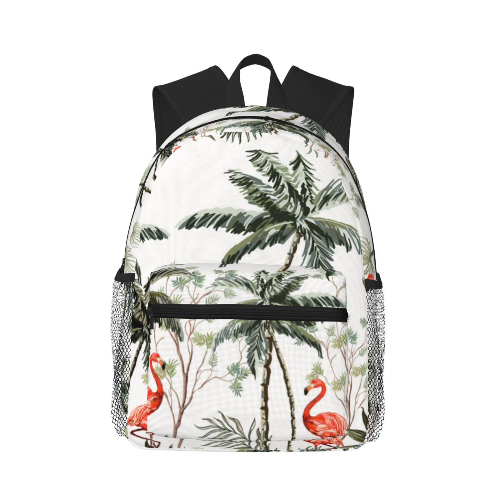 Easygdp Flamingo Palm Trees Casual Laptop Backpack, Large Capacity ...