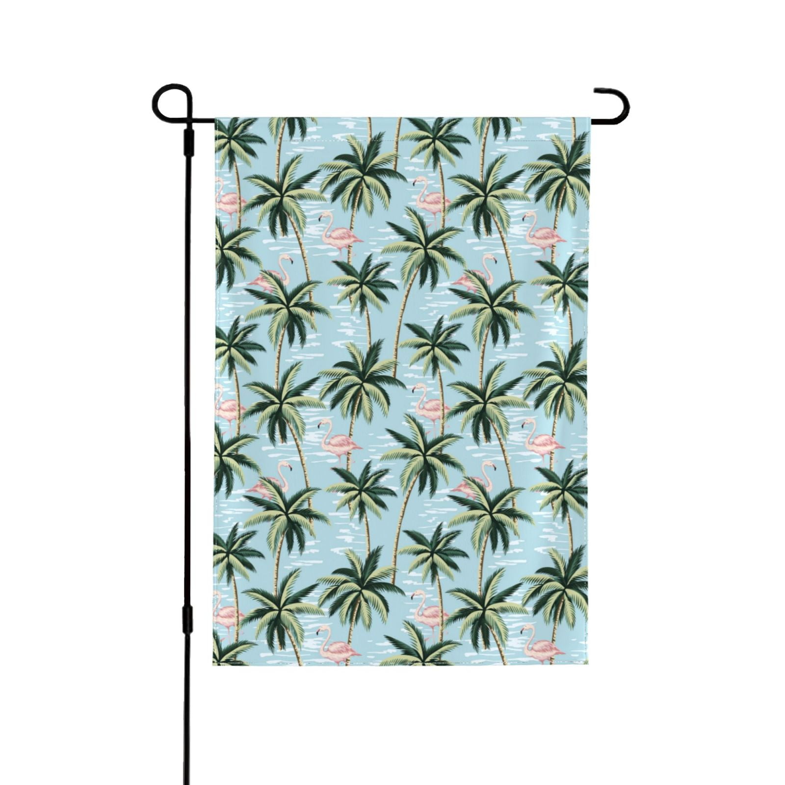 Easygdp Flamingos And Palms Garden Flag Yard Flag Welcome Flag, Double ...