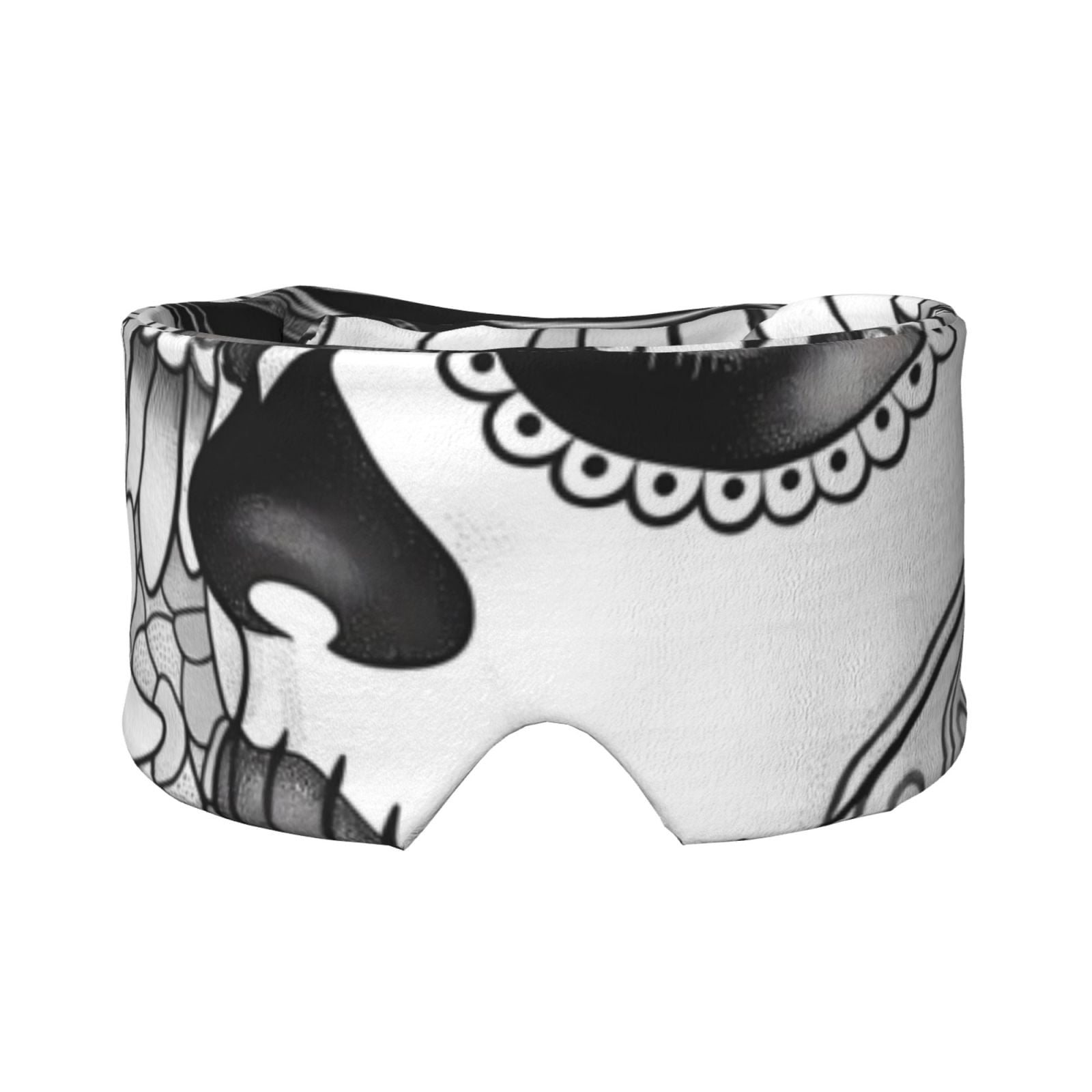 Easygdp Floral Sugar Skull Portrait Sleep Mask - Eye Mask for Sleeping ...