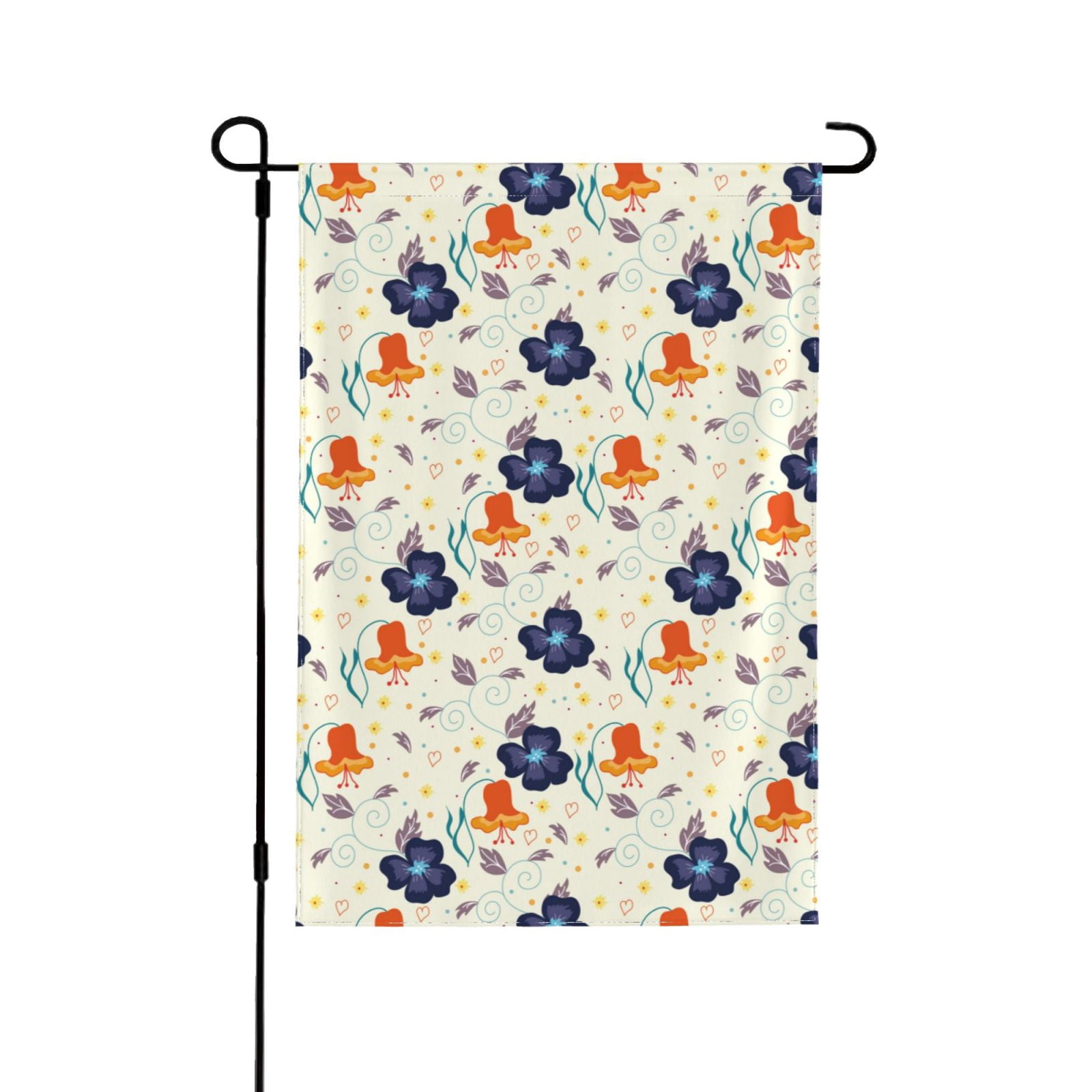 Easygdp Flower Leaves Garden Flag Yard Flag Welcome Flag, Double-Sided ...