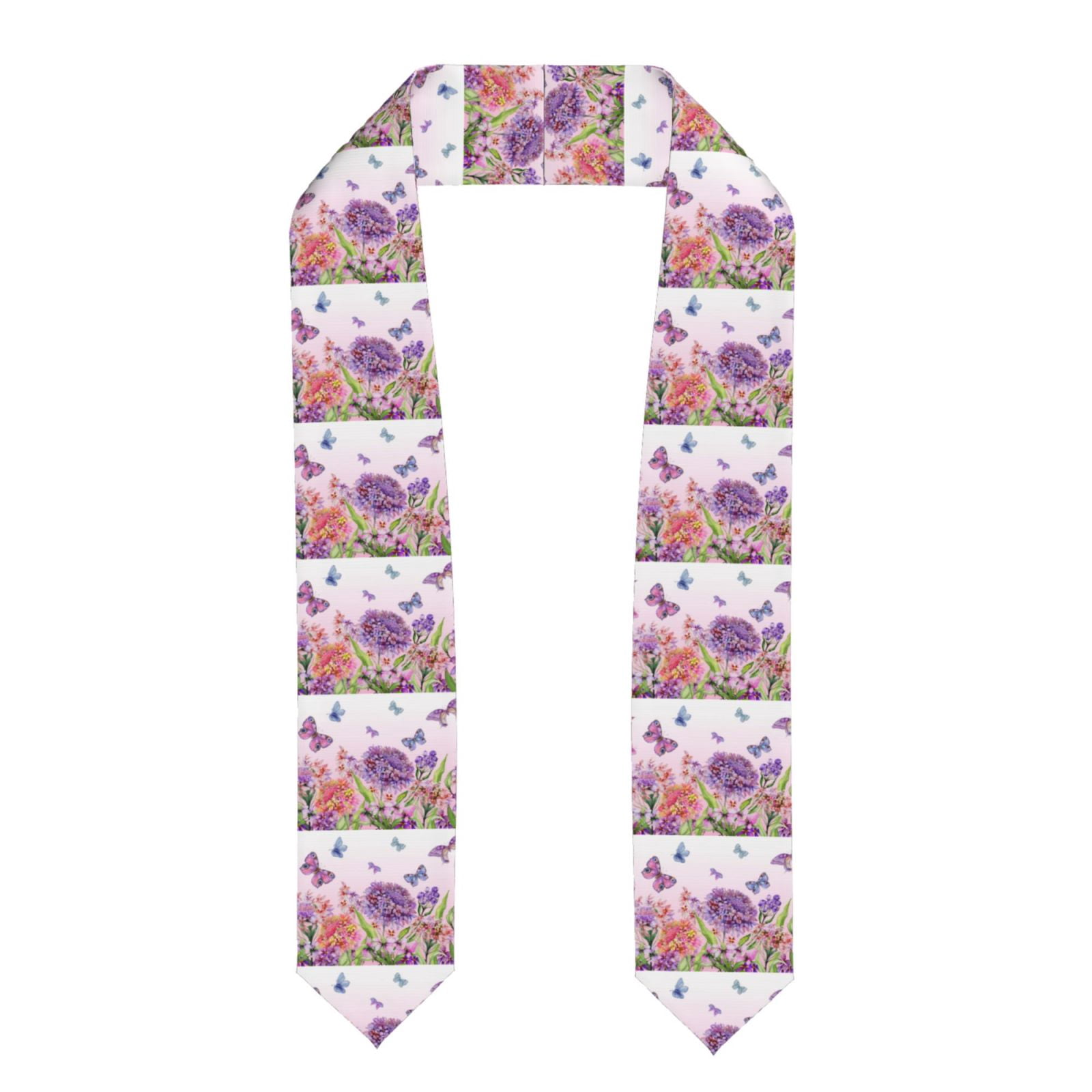 Easygdp Flowers And Colorful Butterflies Unisex Adult Graduation Stole ...